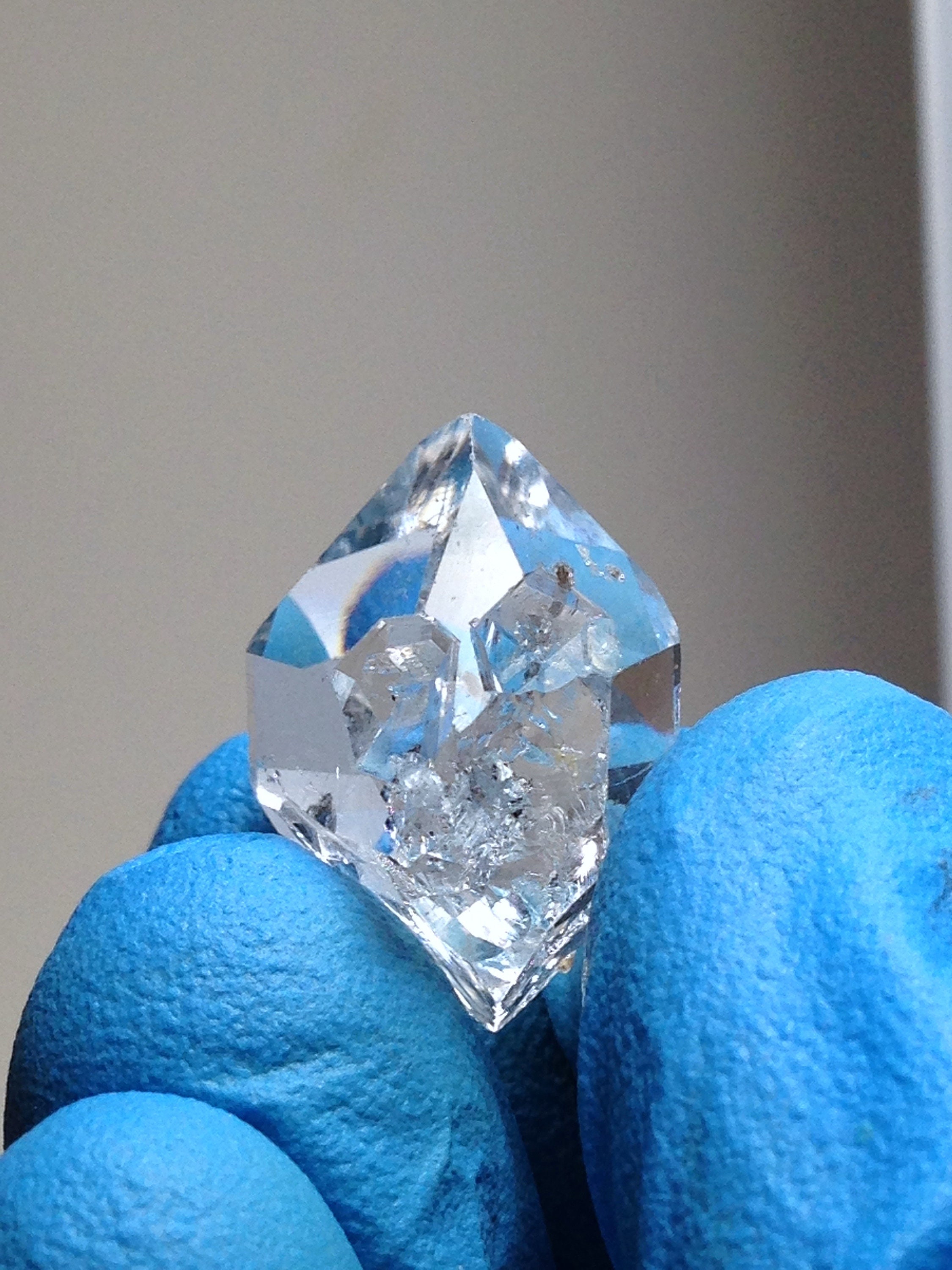 Herkimer Diamond Channeler Transmitter Crystal w/ Micro Enhydro bubbles ...