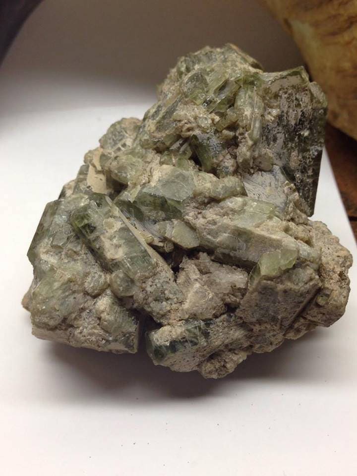 LARGE Maine Dark Green Tourmaline Cluster - Elbaite Crystals from Mt ...