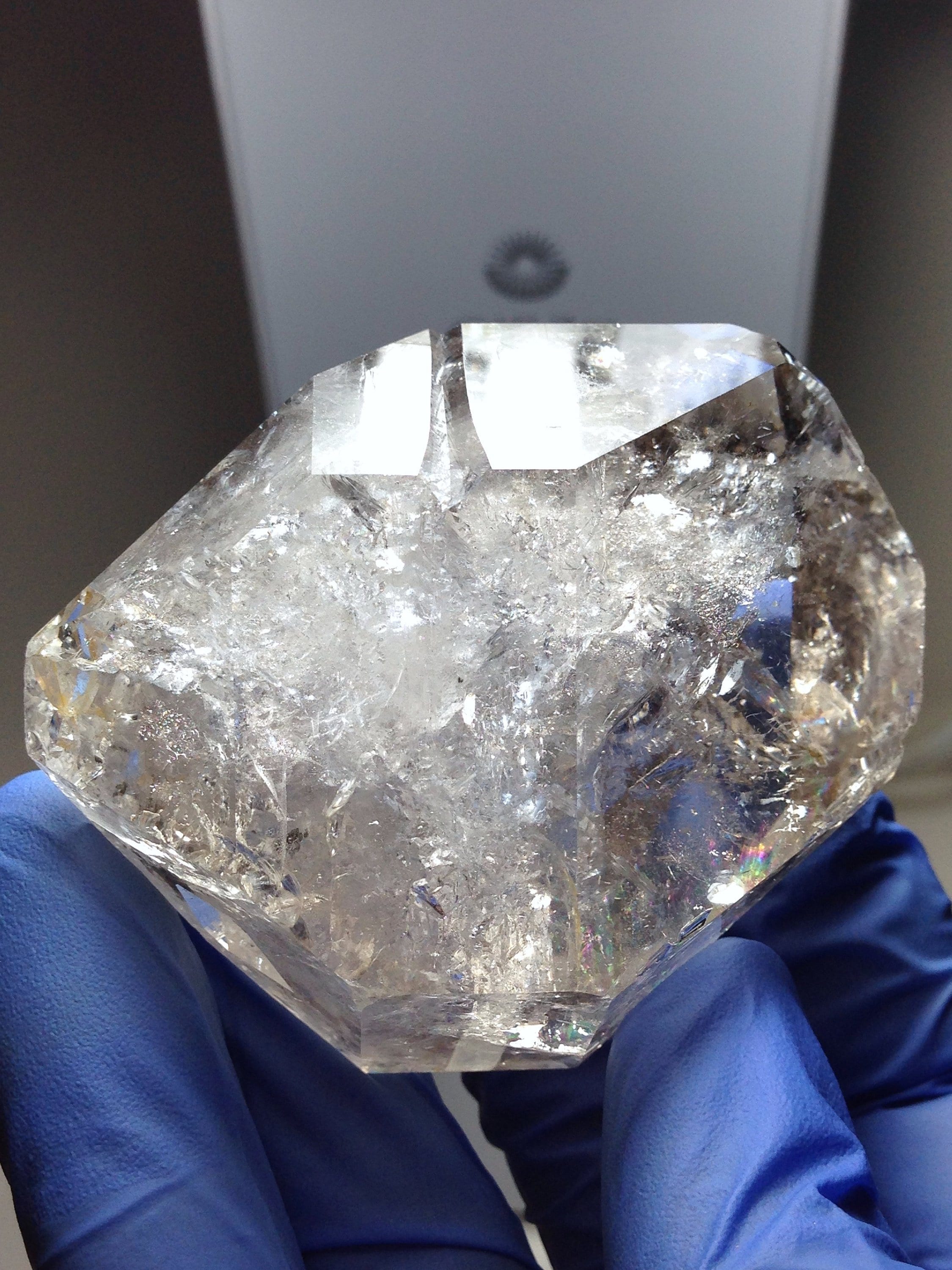 High Quality Herkimer Diamond Master Stone w/ RARE 8 Sided Face intense ...