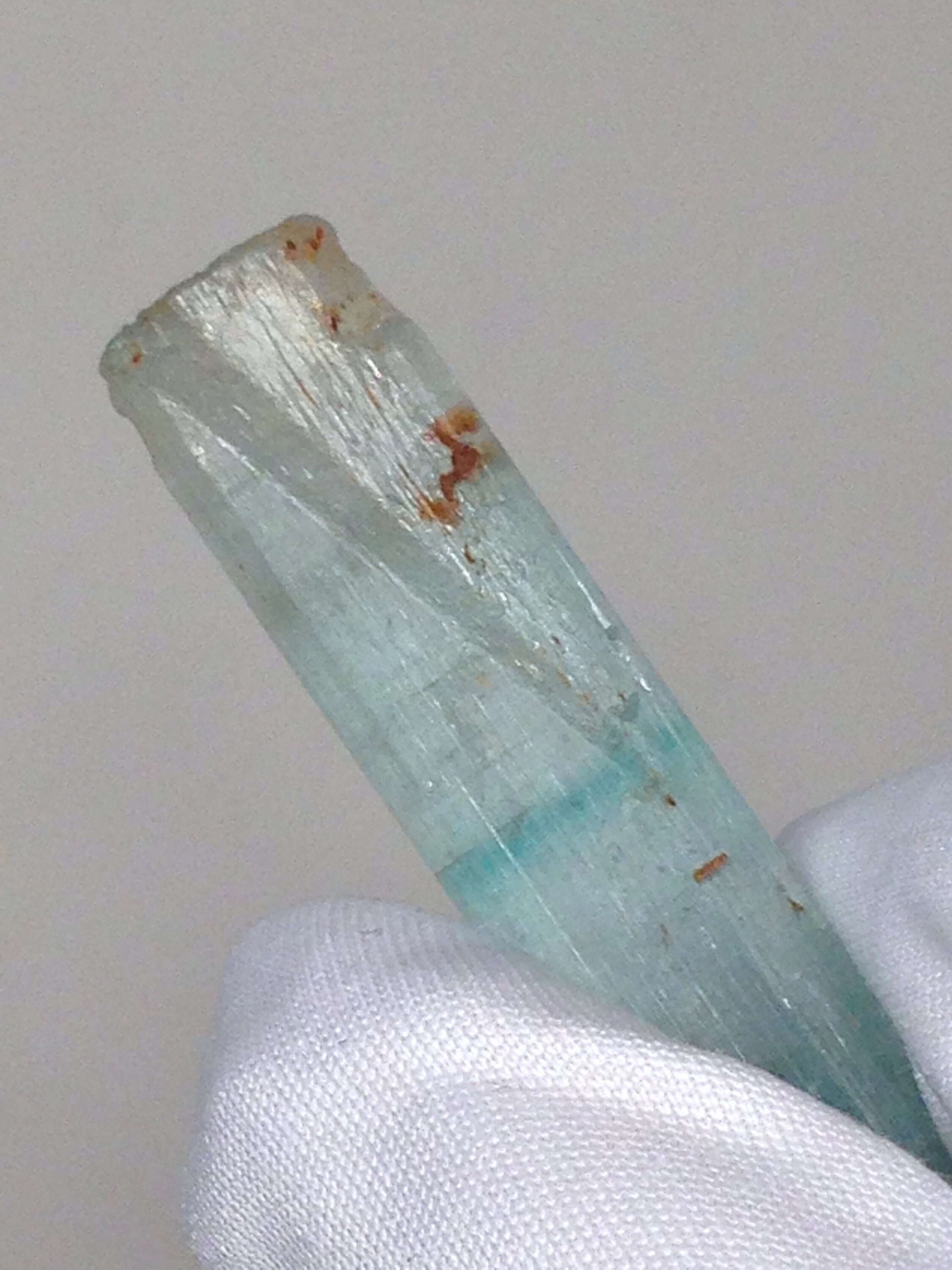 RARE Multitonal Blue Aquamarine w/ EMERALD Vivid Chromium Stripe ...