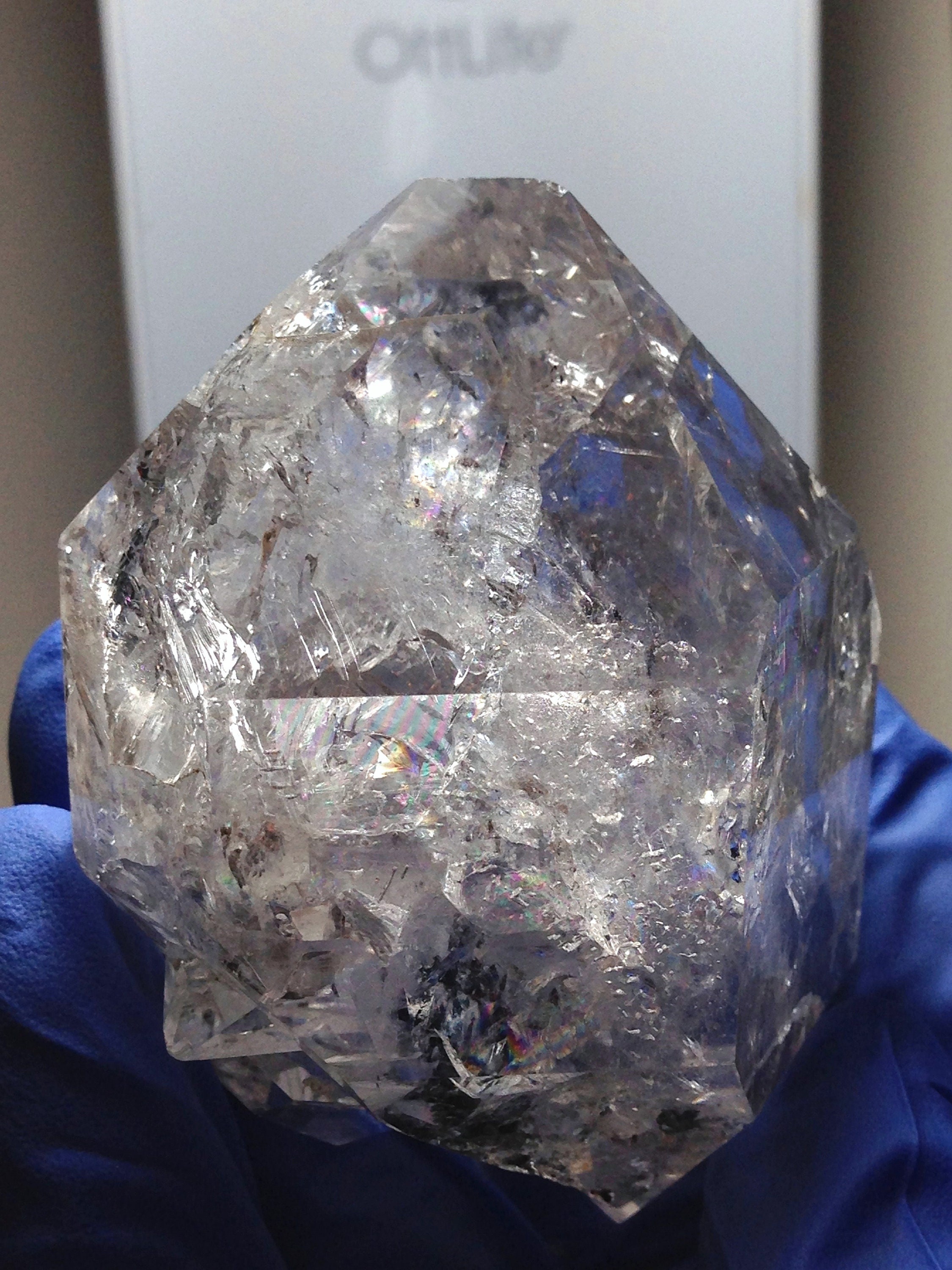 Large Herkimer Diamond Goddess MASTER STONE w Big Isis Face Right ...