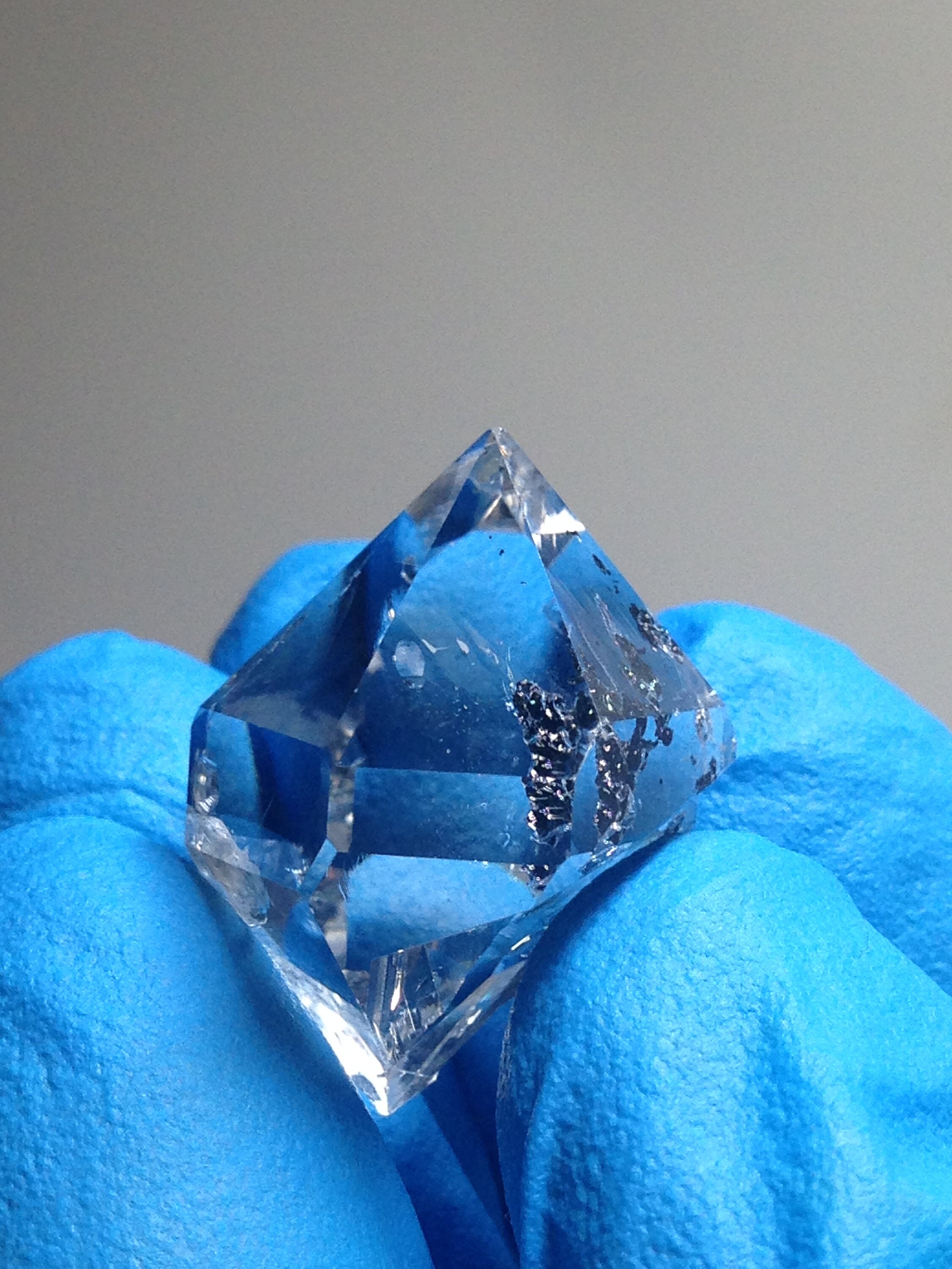 AAA Grade Herkimer Diamond Crystal w/ Isis Face Starbrary Etching Left ...