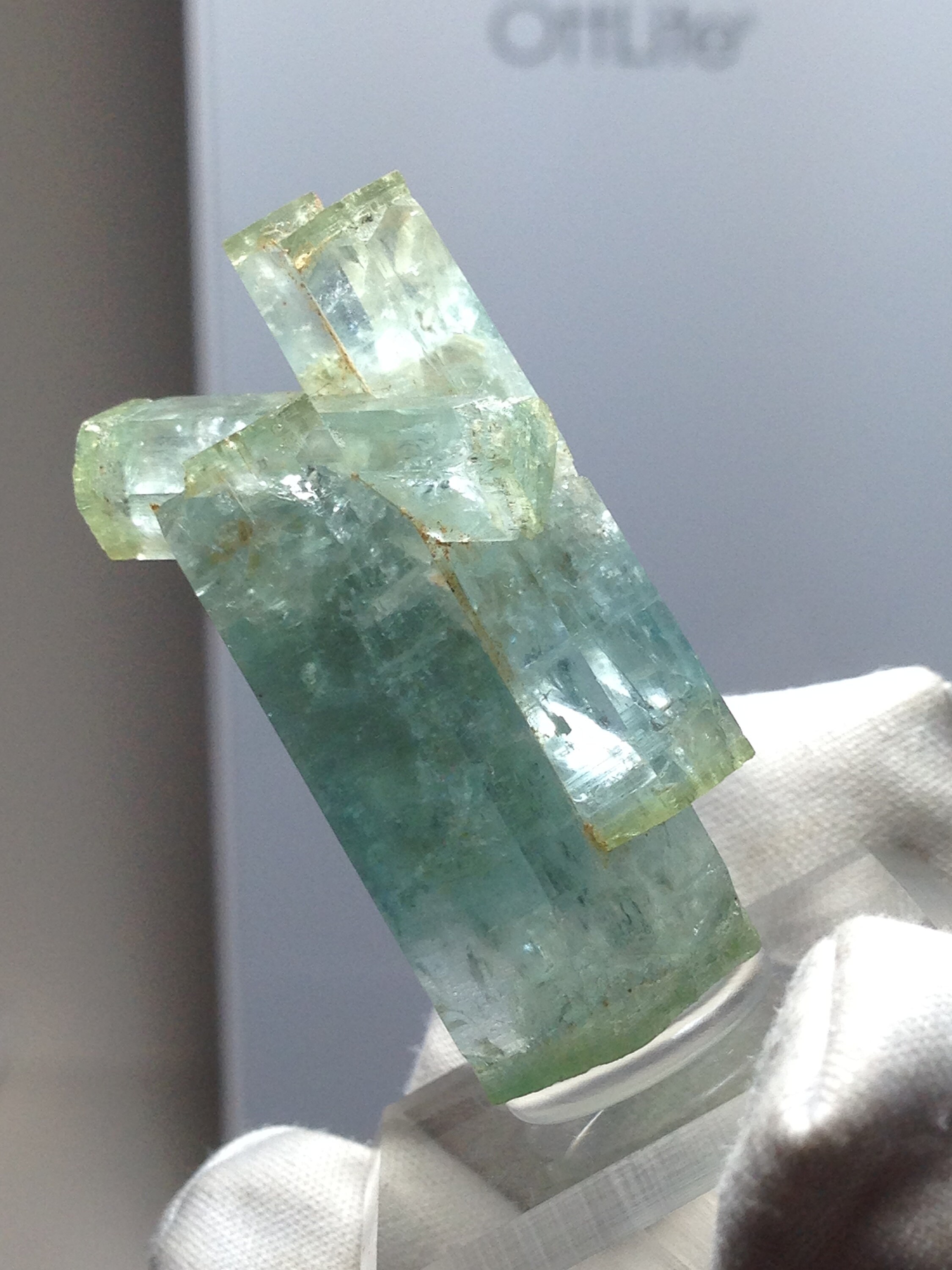 RARE Heliodor Cap Aquamarine specimen from Namibia - High Quality Gemmy ...