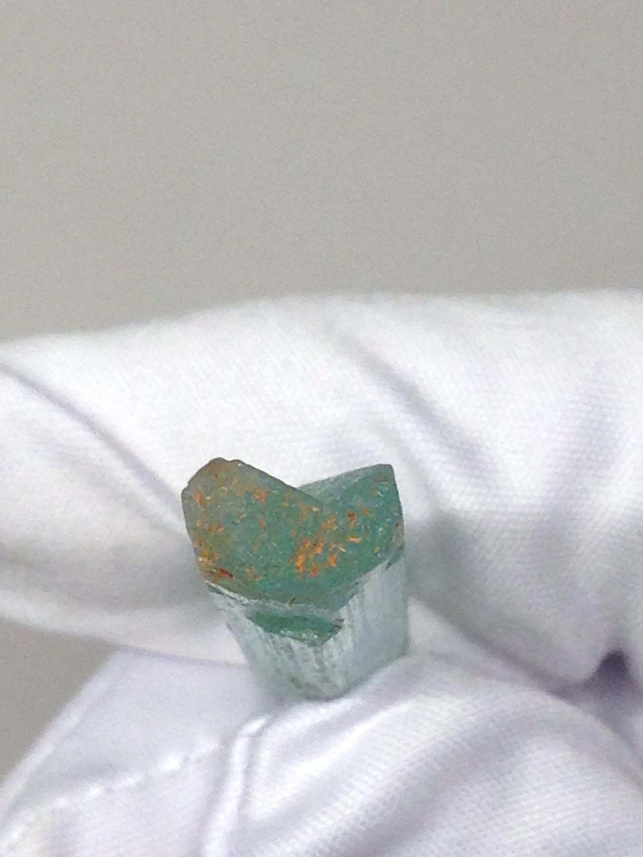 RARE Multitonal Blue Aquamarine w/ EMERALD Vivid Chromium Stripe ...