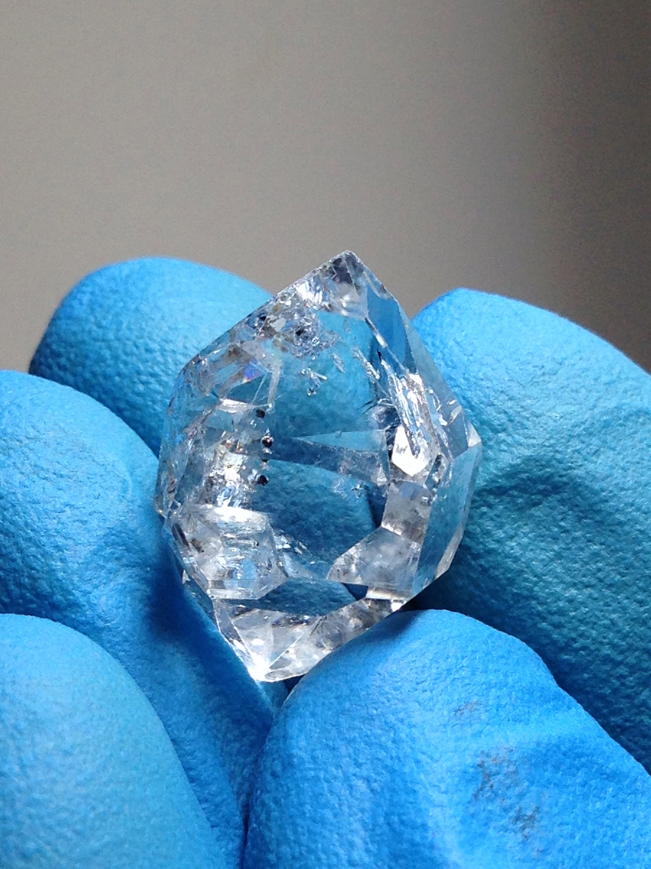Herkimer Diamond Channeler Transmitter Crystal w/ Micro Enhydro bubbles ...