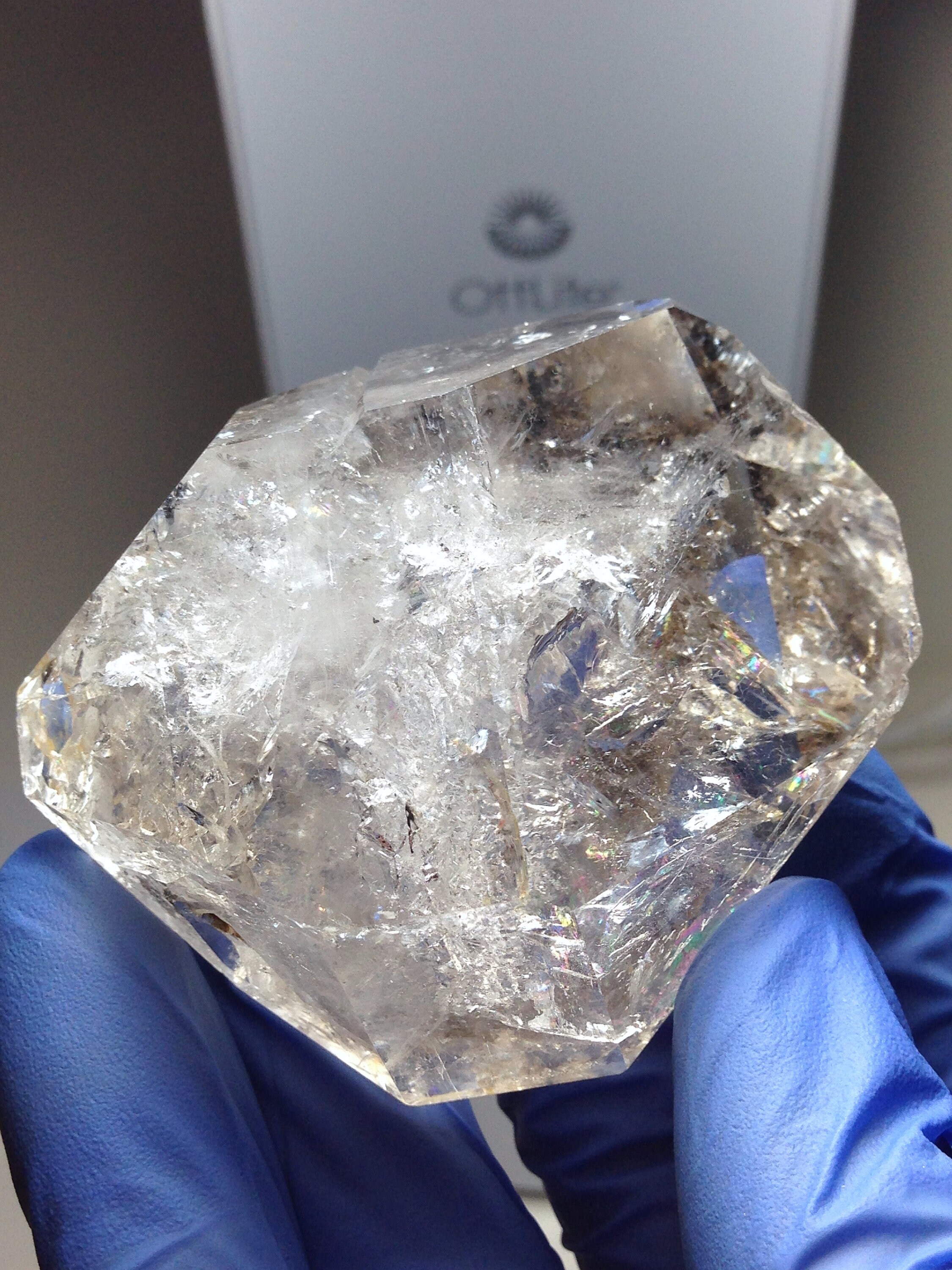 High Quality Herkimer Diamond Master Stone w/ RARE 8 Sided Face intense ...