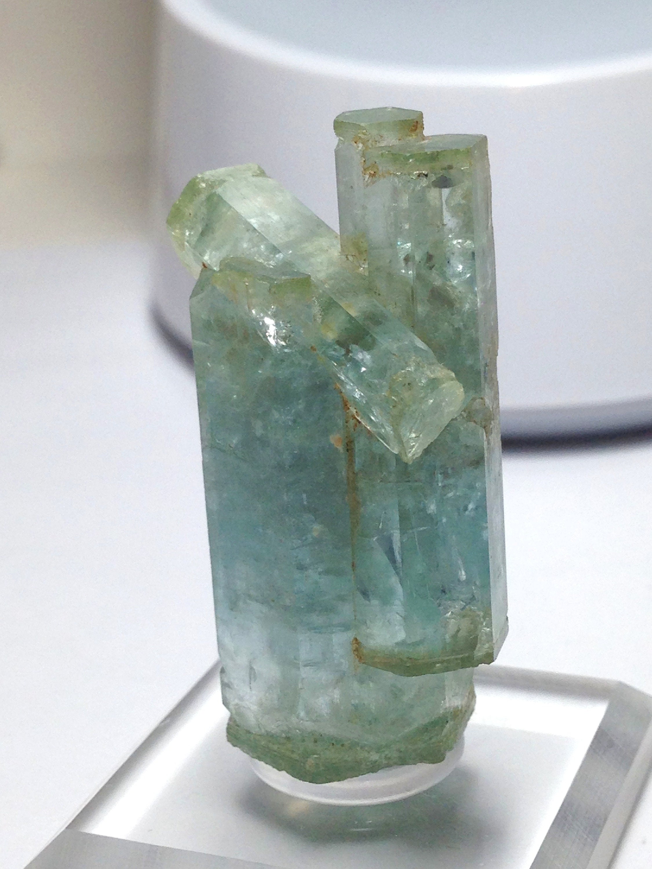 RARE Heliodor Cap Aquamarine specimen from Namibia - High Quality Gemmy ...