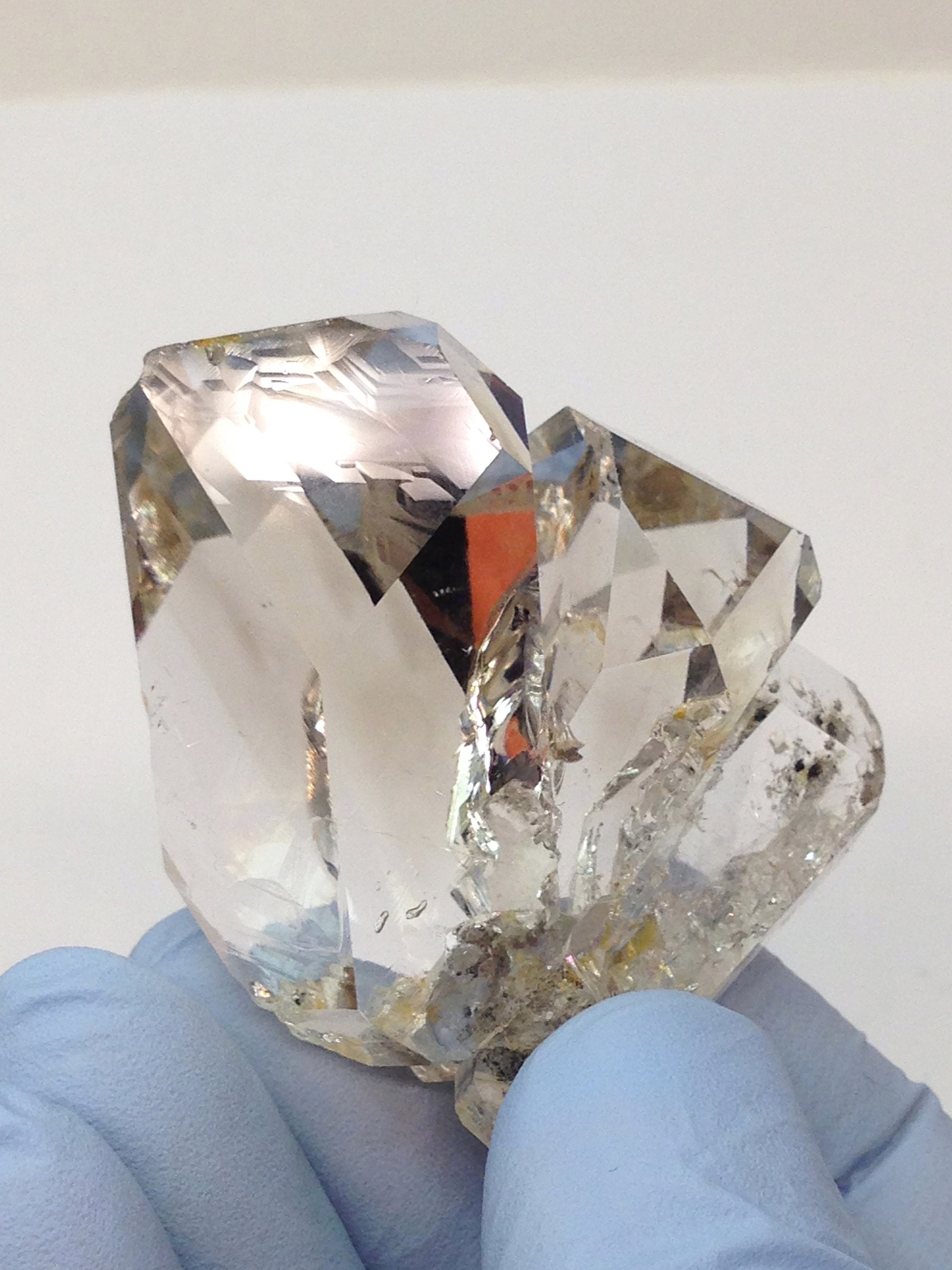 Museum Quality Herkimer Diamond Cluster w/ Moving ENHYDRO - Akashic ...
