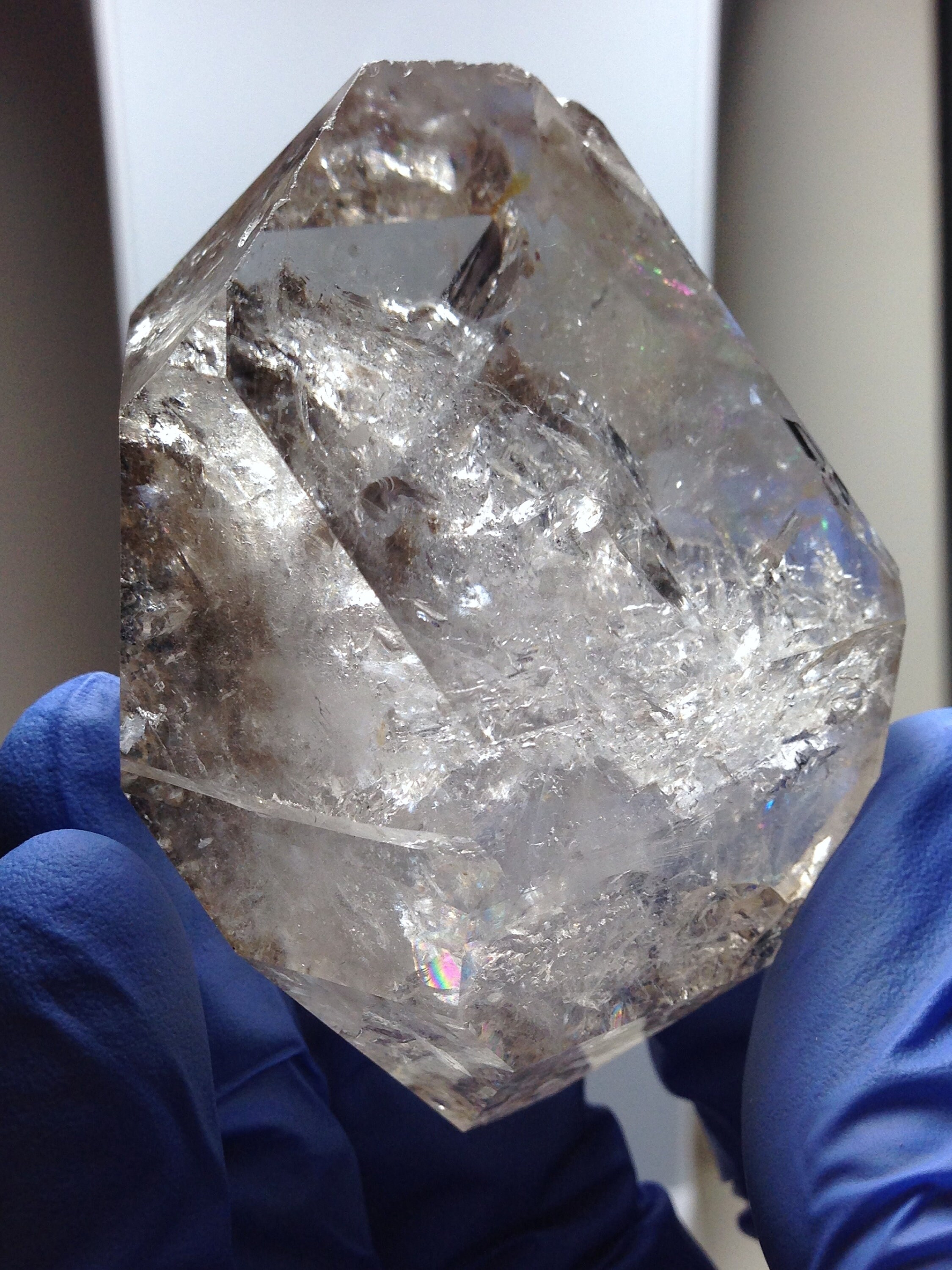 High Quality Herkimer Diamond Master Stone w/ RARE 8 Sided Face intense ...