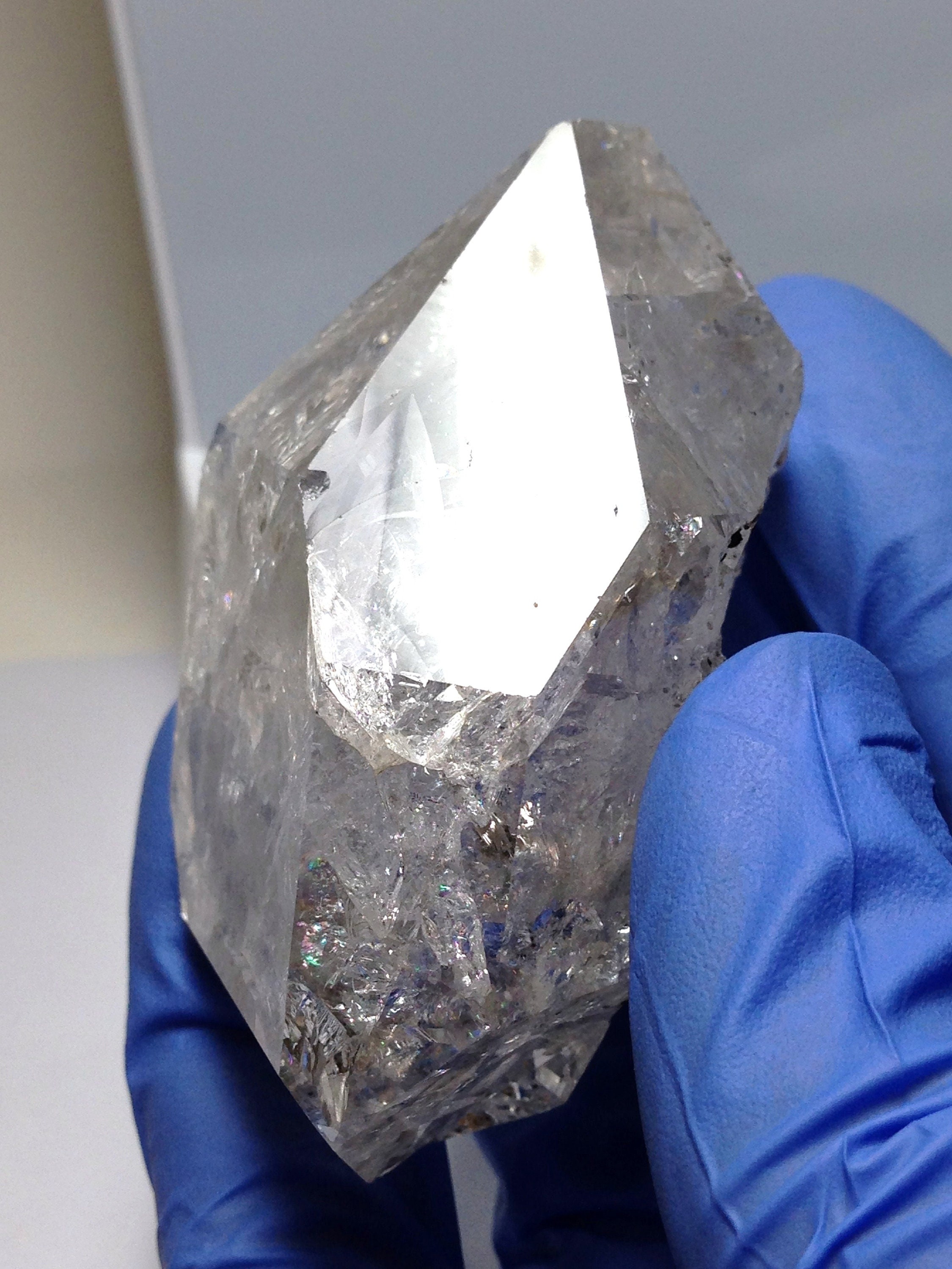 Large Herkimer Diamond Goddess MASTER STONE w Big Isis Face Right ...