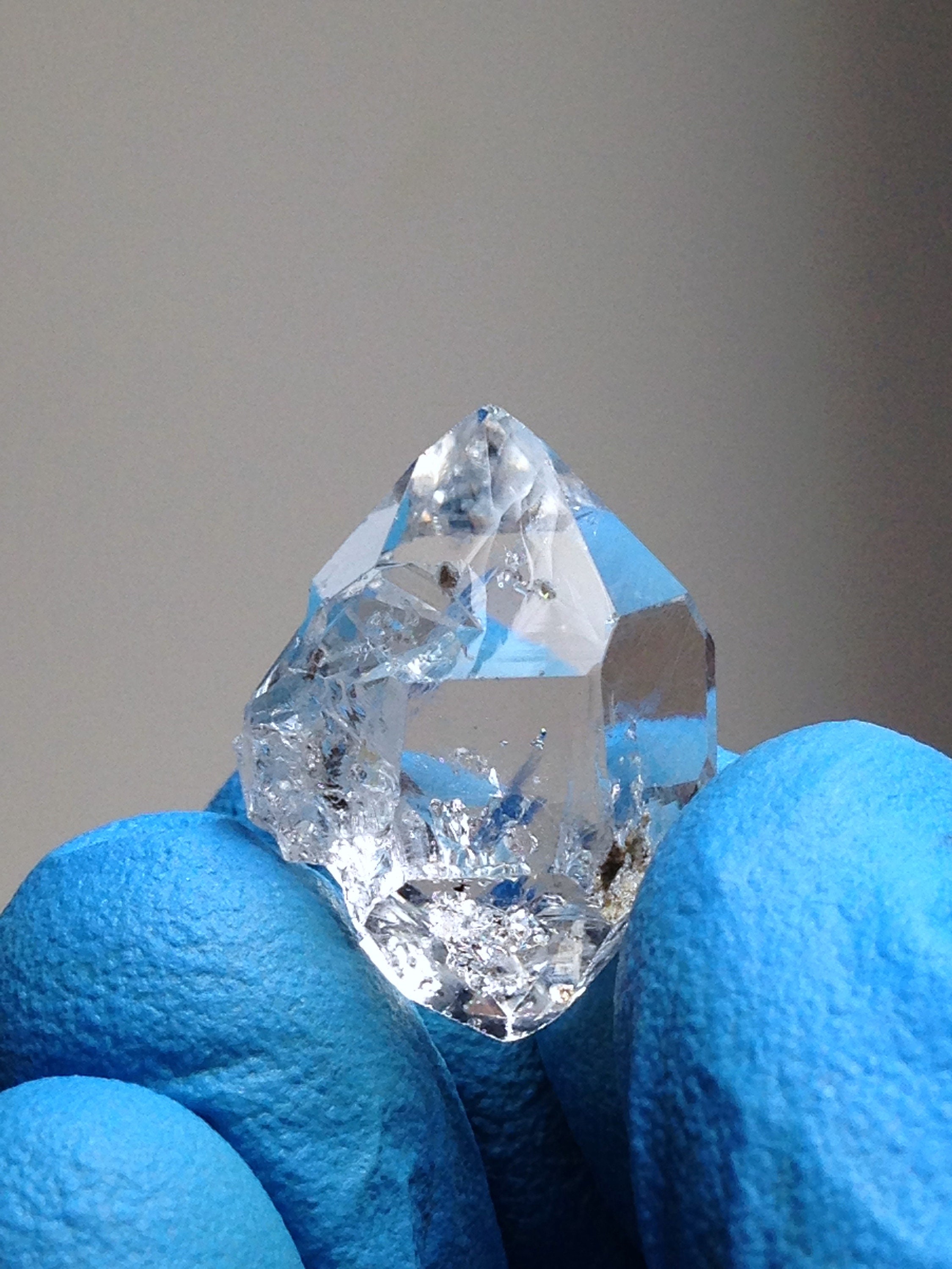Herkimer Diamond Channeler Transmitter Crystal w/ Micro Enhydro bubbles ...
