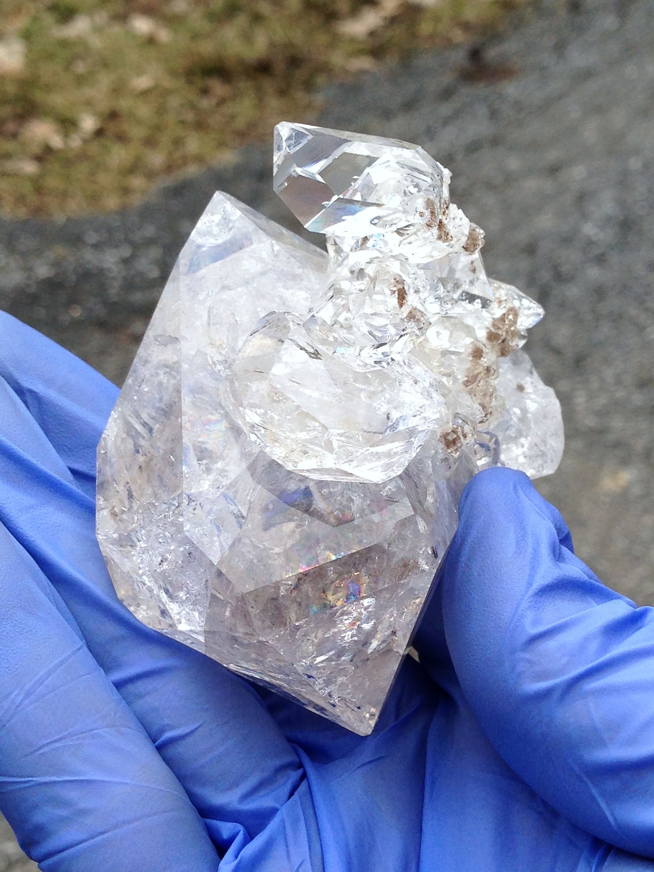Museum Quality Herkimer Diamond w/ Crystal Cluster Arch - 20 Crystals ...