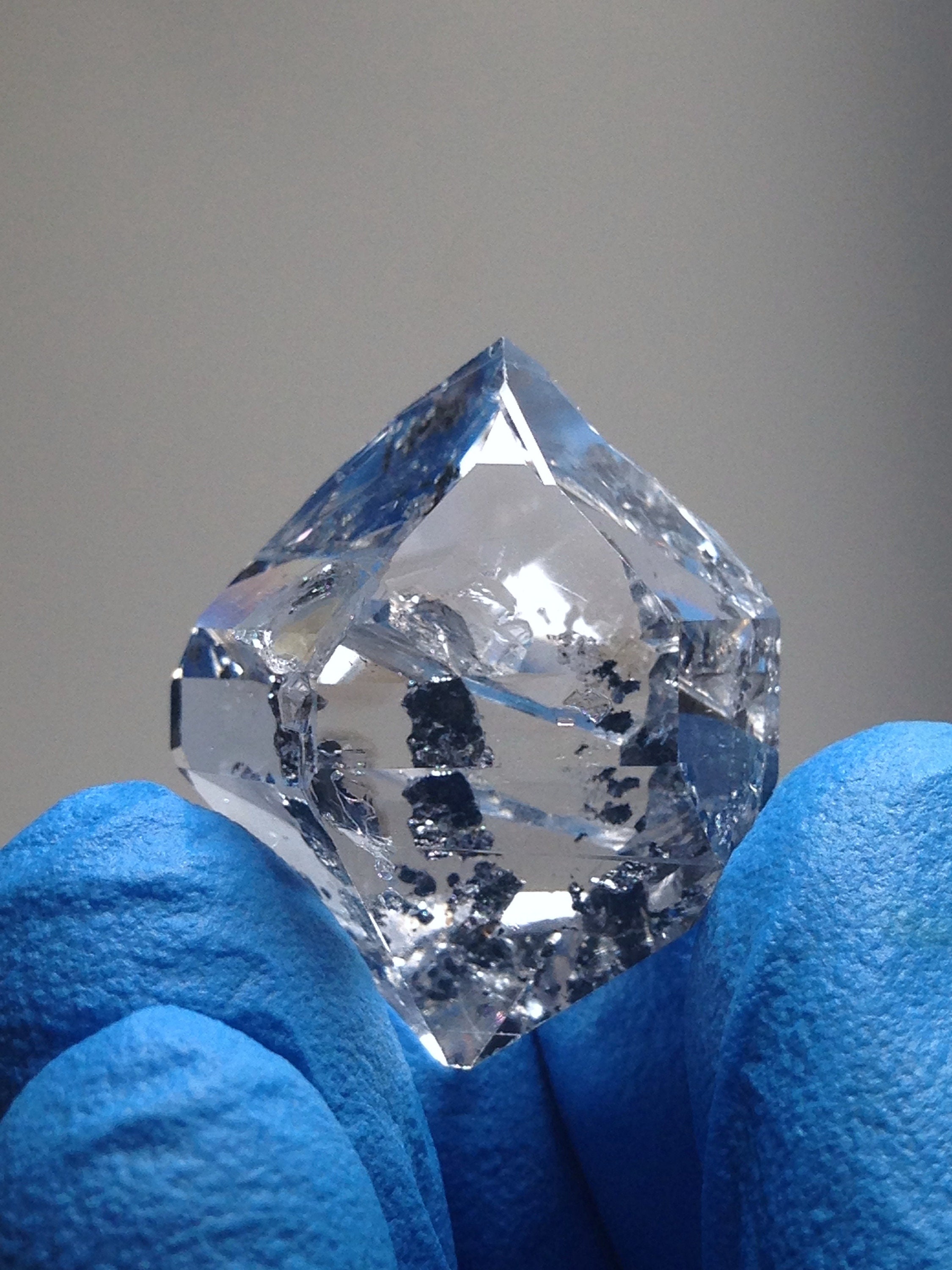 AAA Grade Herkimer Diamond Crystal w/ Isis Face Starbrary Etching Left ...