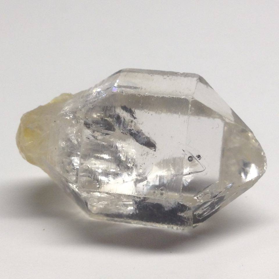 Big 86ct Raw Herkimer Diamond Scepter w/ Moving ENHYDRO Bubble Shiny ...
