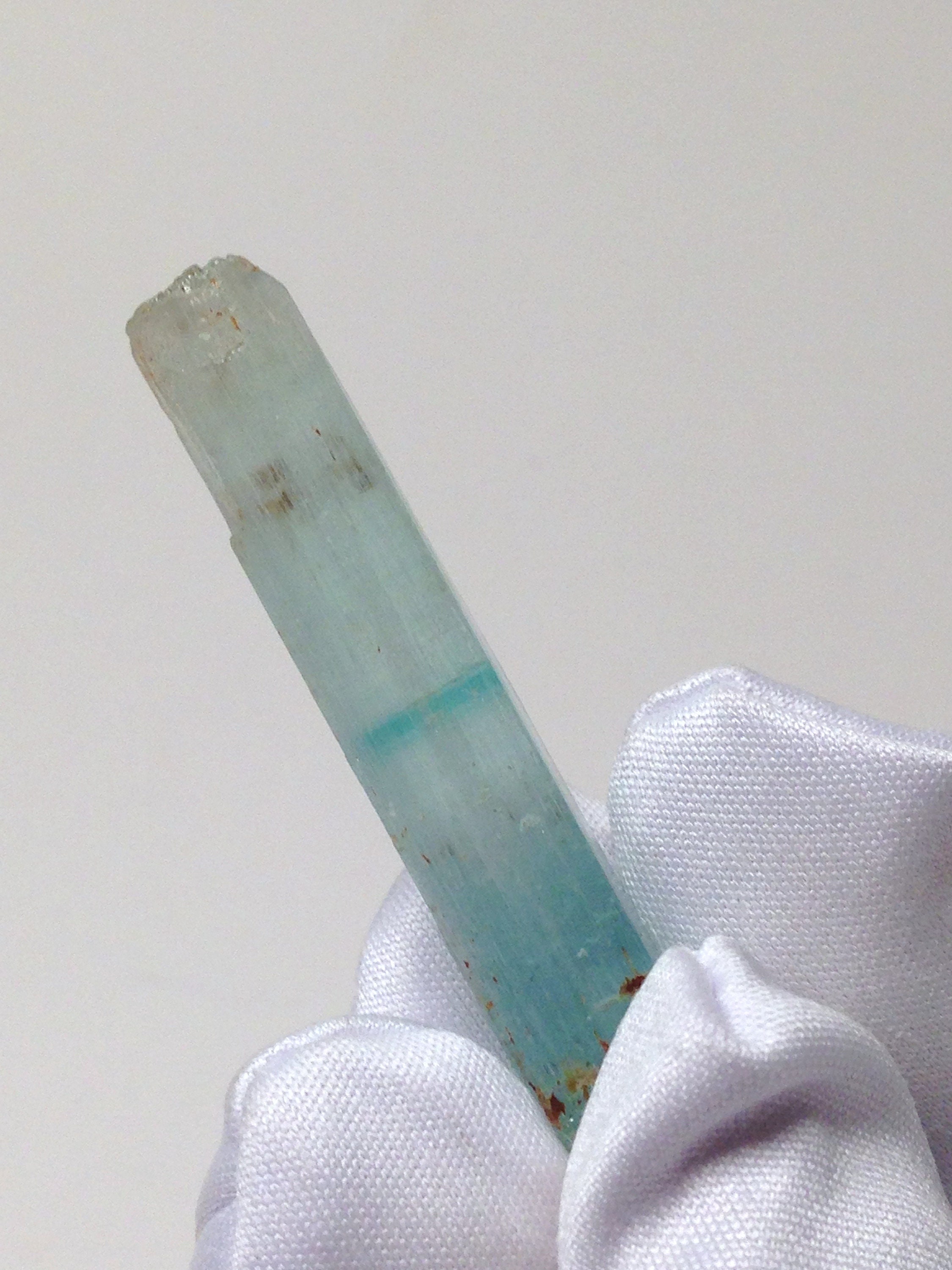RARE Multitonal Blue Aquamarine w/ EMERALD Vivid Chromium Stripe ...