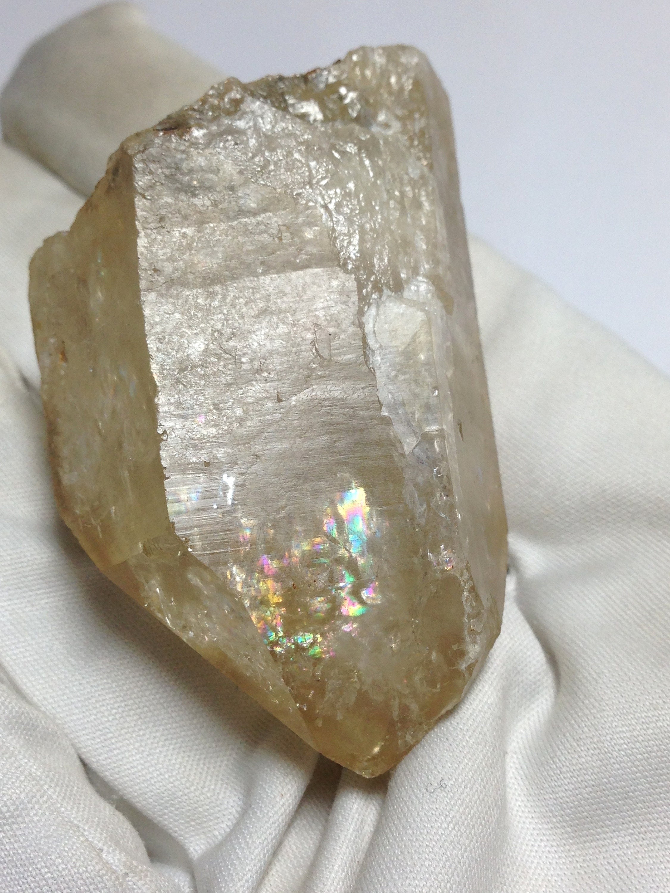 Natural Citrine Crystal w/ Devic Temple inclusions rehealed Bottom ...