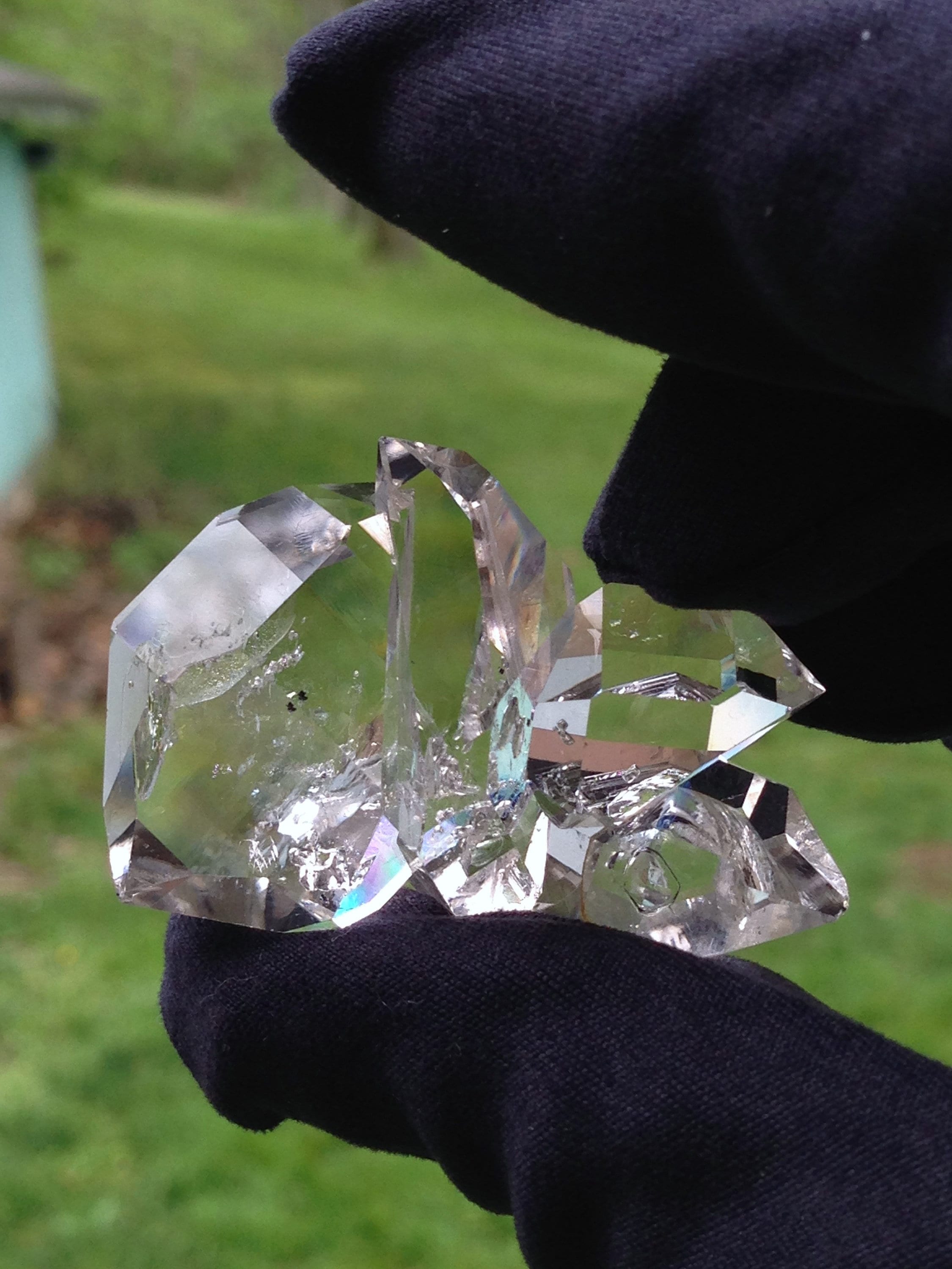 Large Museum Quality Herkimer Diamond Cluster 4 Crystals w/ DOW RARE 8 ...