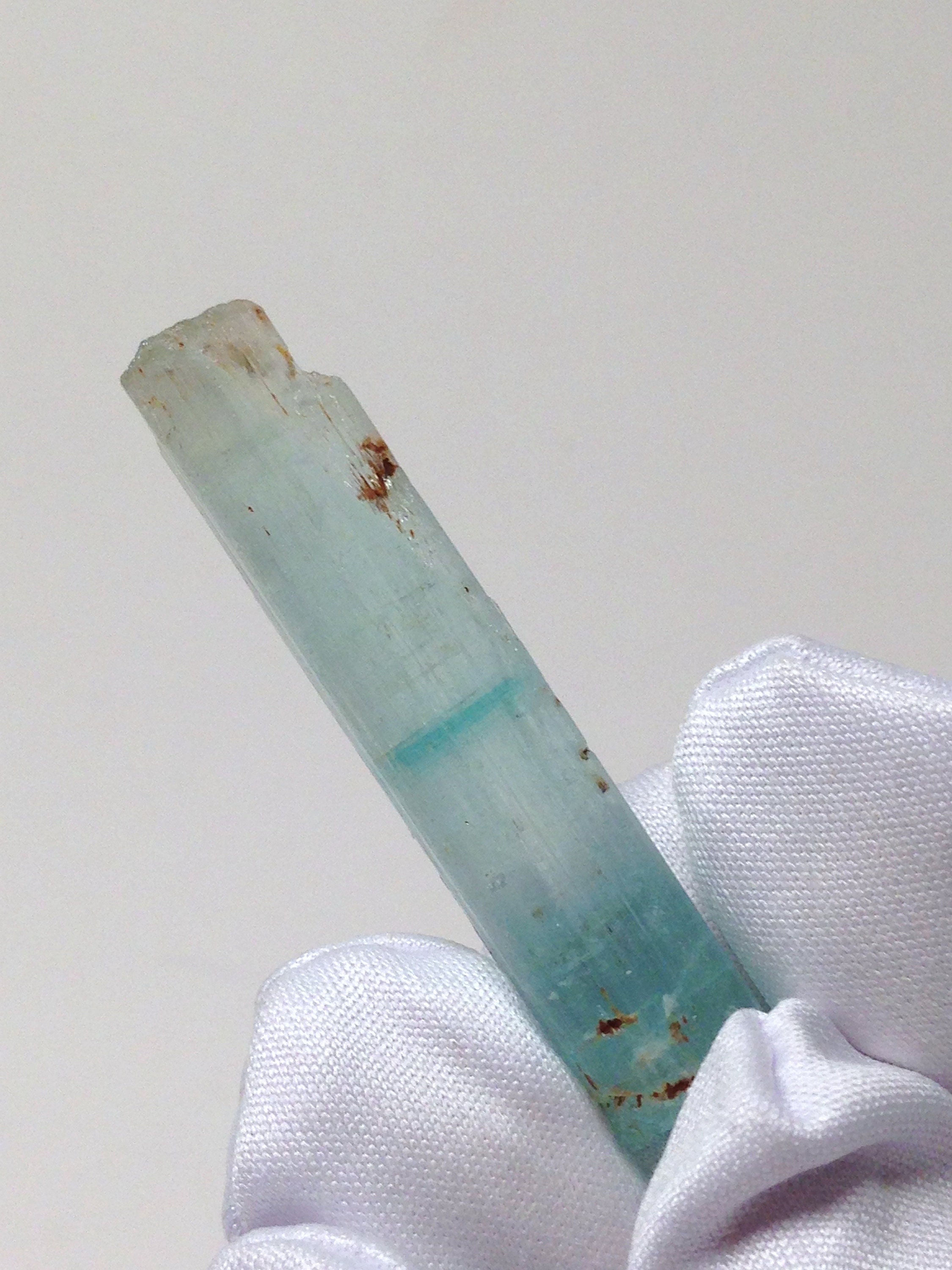 RARE Multitonal Blue Aquamarine w/ EMERALD Vivid Chromium Stripe ...