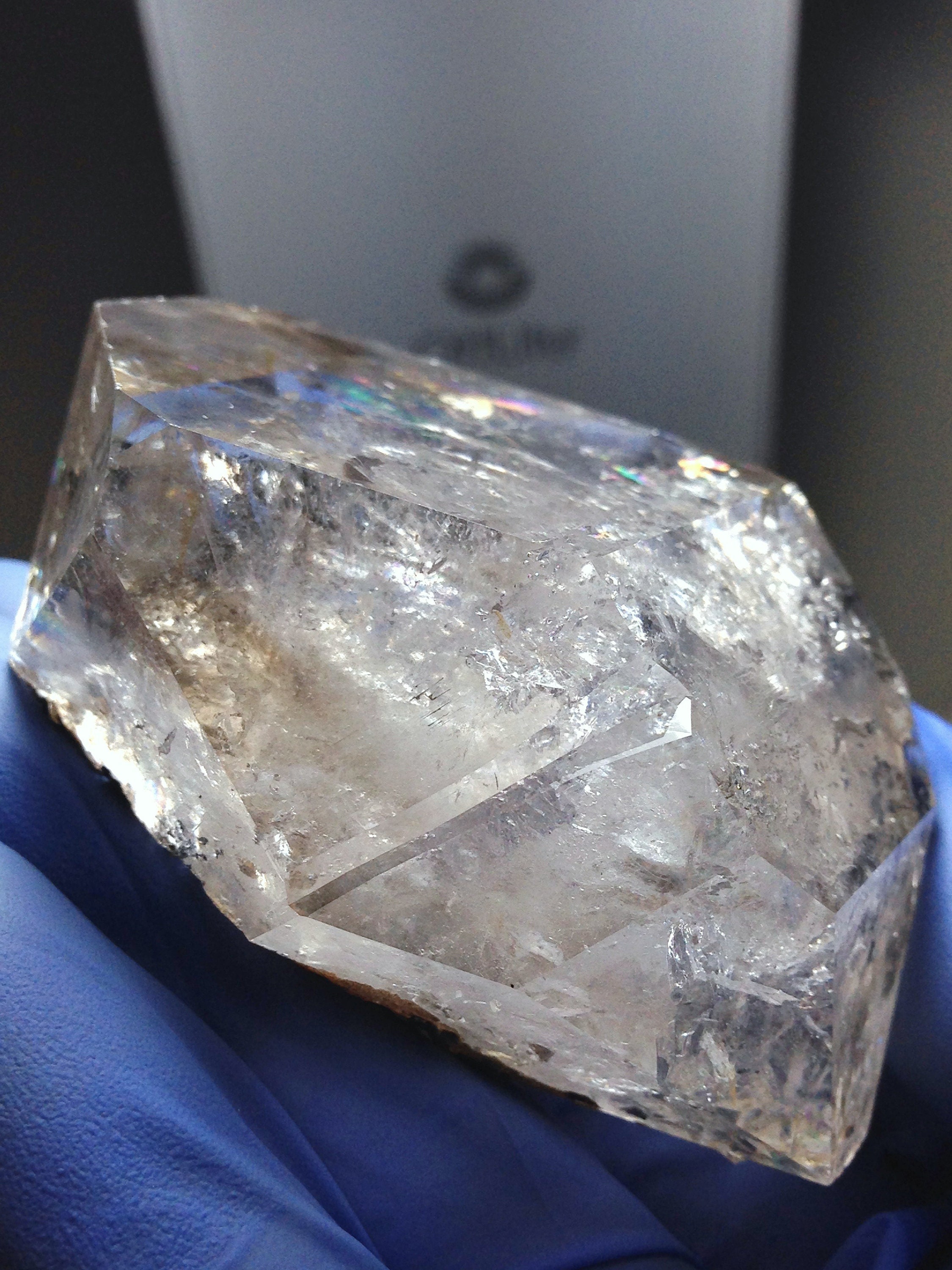 High Quality Herkimer Diamond Master Stone w/ RARE 8 Sided Face intense ...