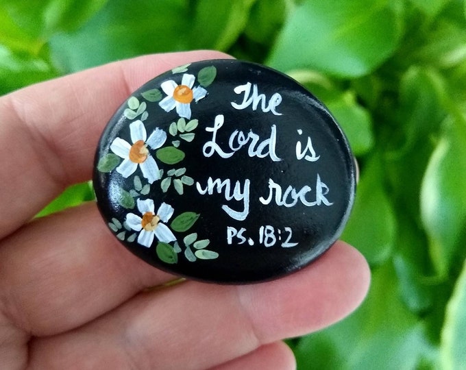 Hand Painted Scripture Rocks, Pocket Pebbles, Religious Bible Verse ...
