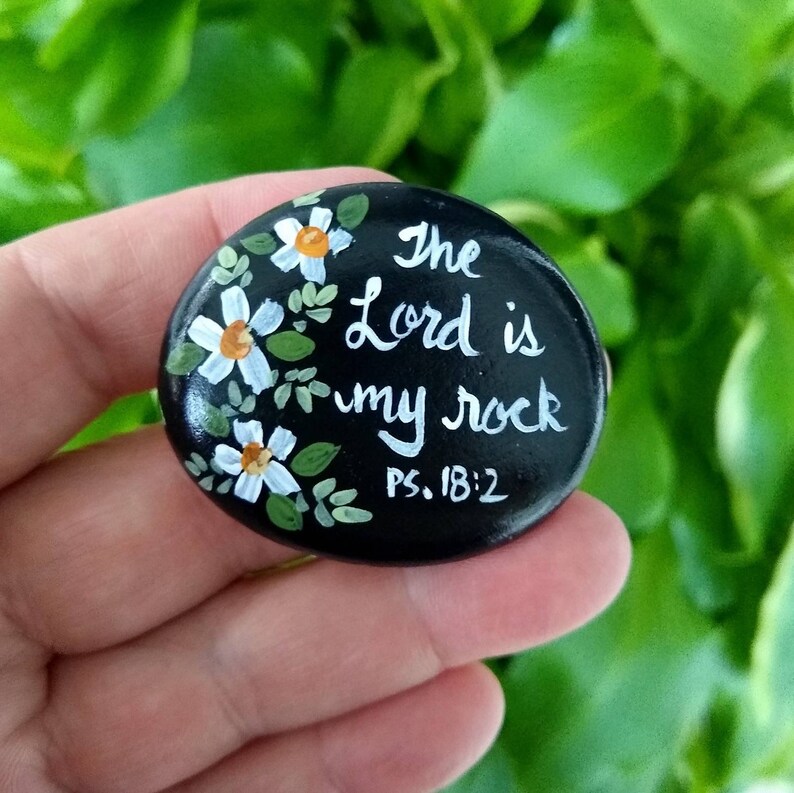 Hand Painted Scripture Rocks Pocket Pebbles Religious Bible - Etsy