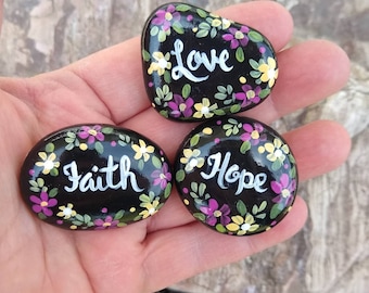 Painted Rocks Inspirational | Etsy