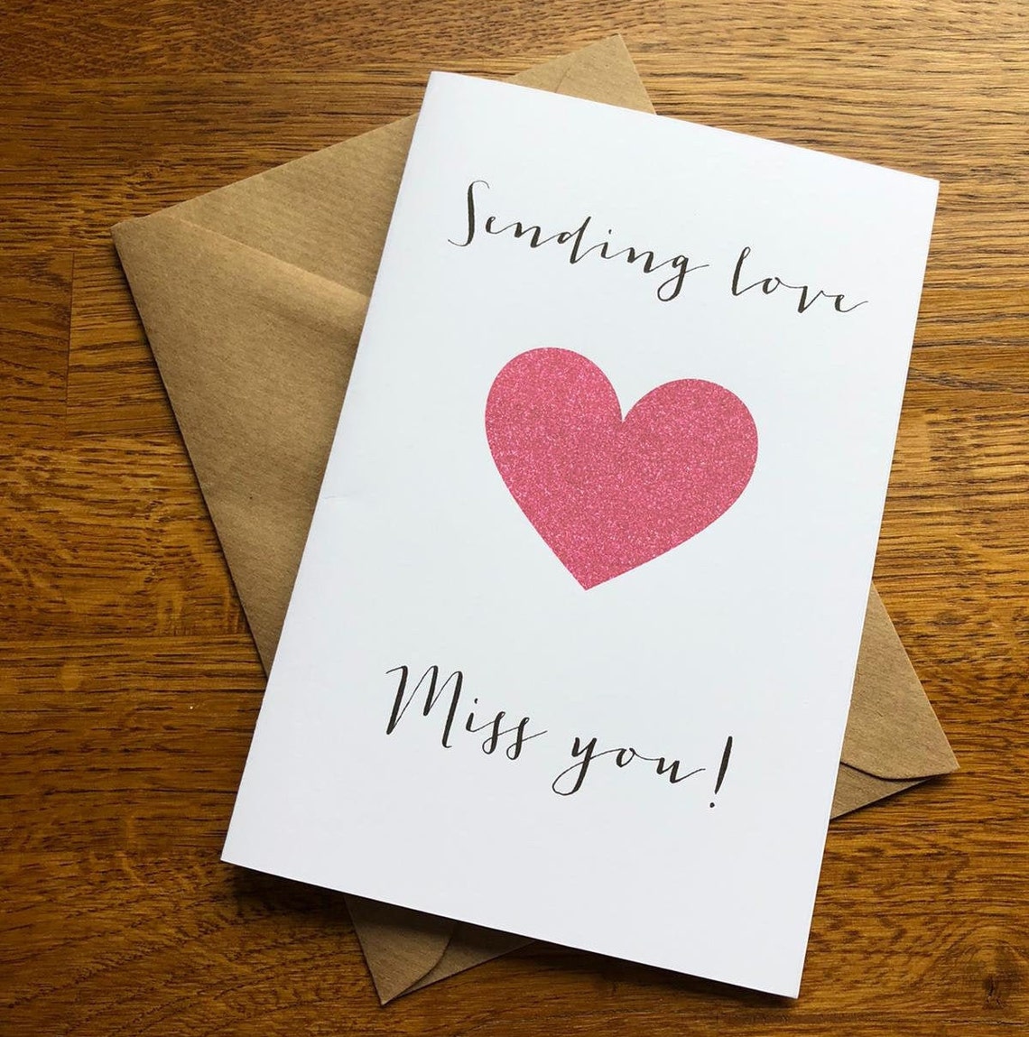 Pack of 5 Handmade Cards Miss you Cards & Envelope / Isolation | Etsy