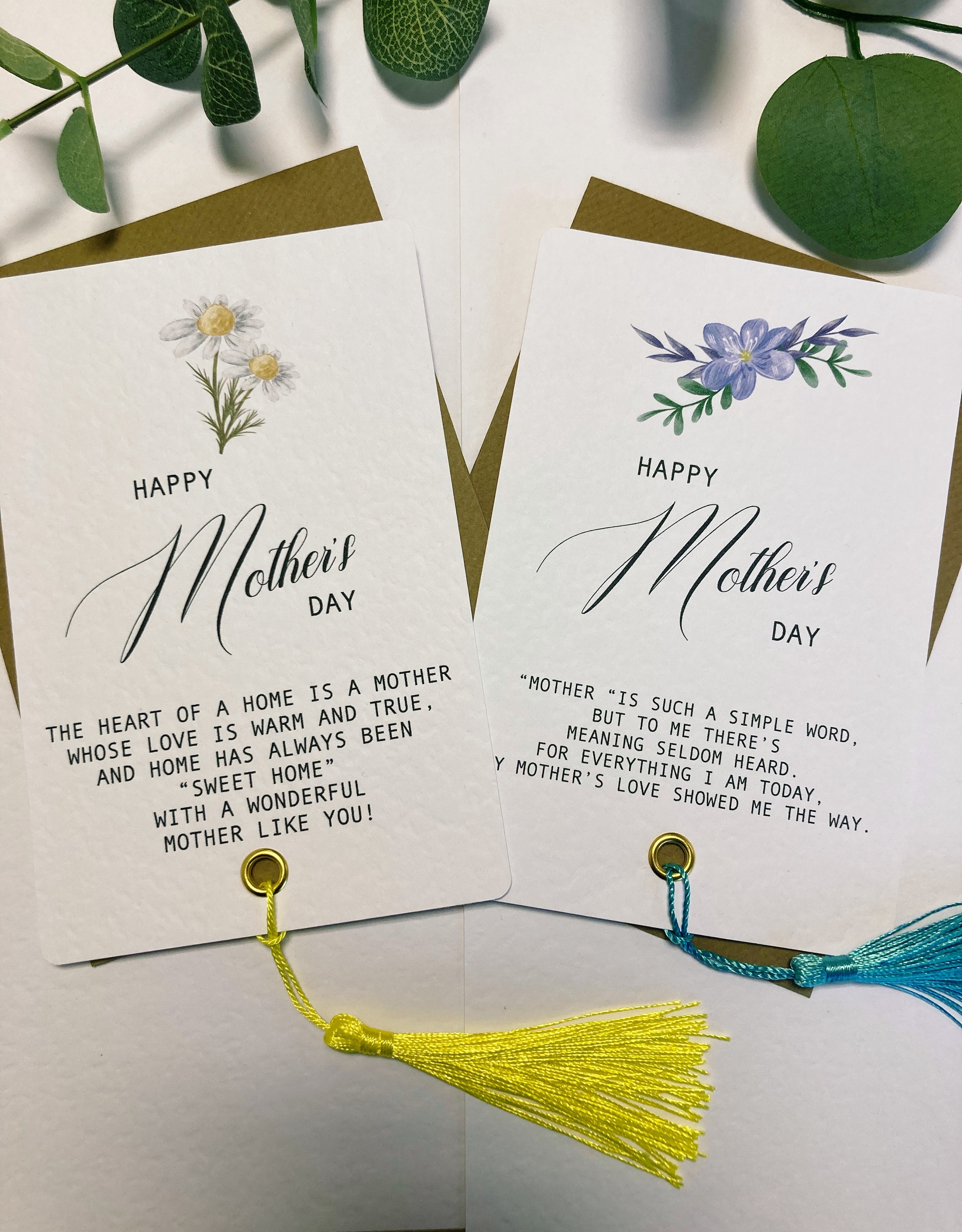 Handmade Mother's Day Poem Card: Keepsake Postcard Style - Etsy
