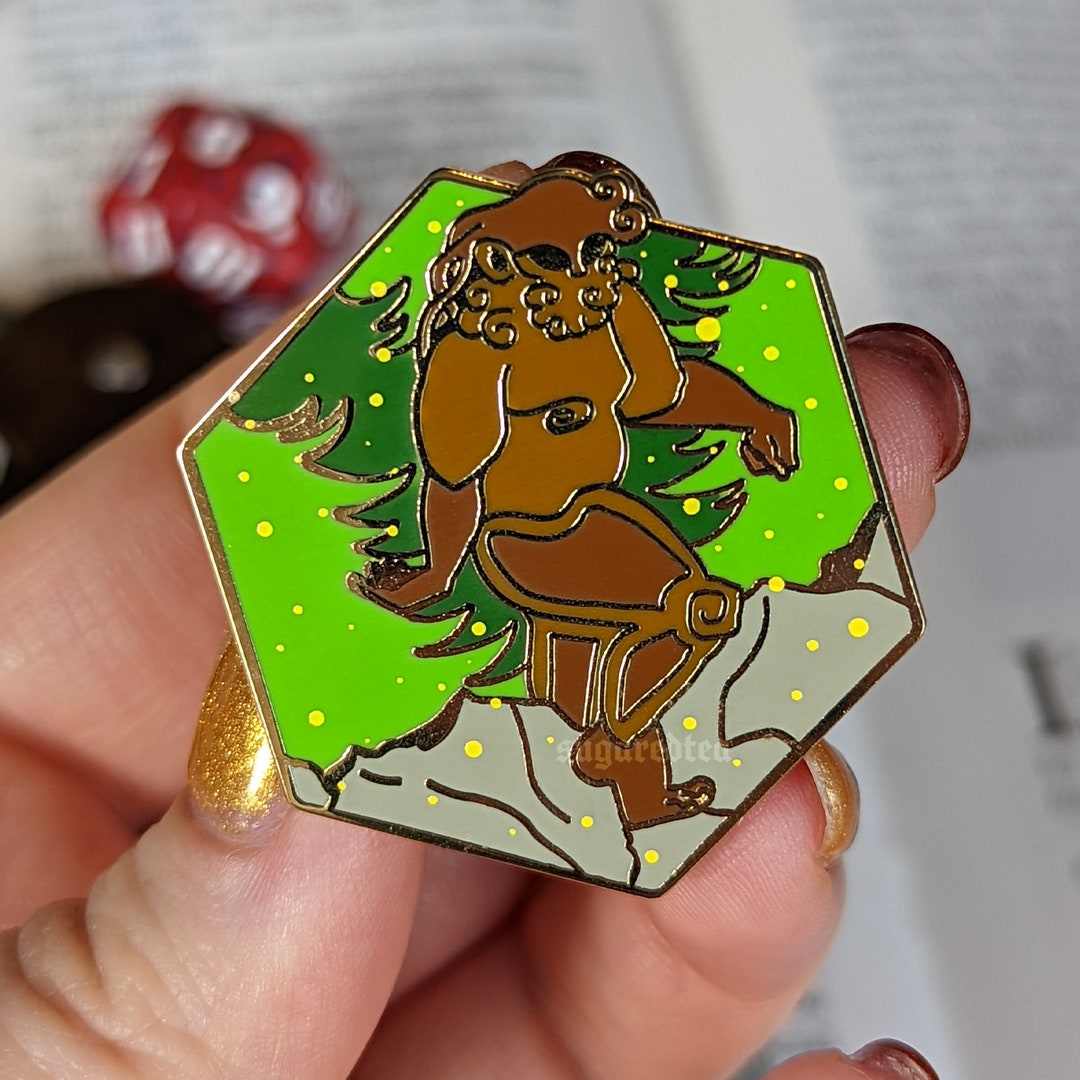 Bigfoot Hard Enamel Pin 1.5" Inches | Badge Pinback Cryptid Celtic ...