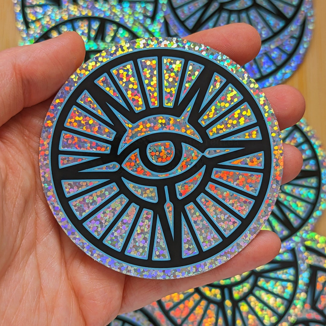 Mage's Guild Holographic Glitter Circle Sticker 7.5mm Fantasy Scrolls ...