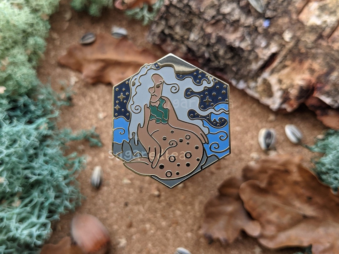 Selkie 1.5" Hard Enamel Pin | Celtic Cryptids | Irish Mermaid Gaeilge ...