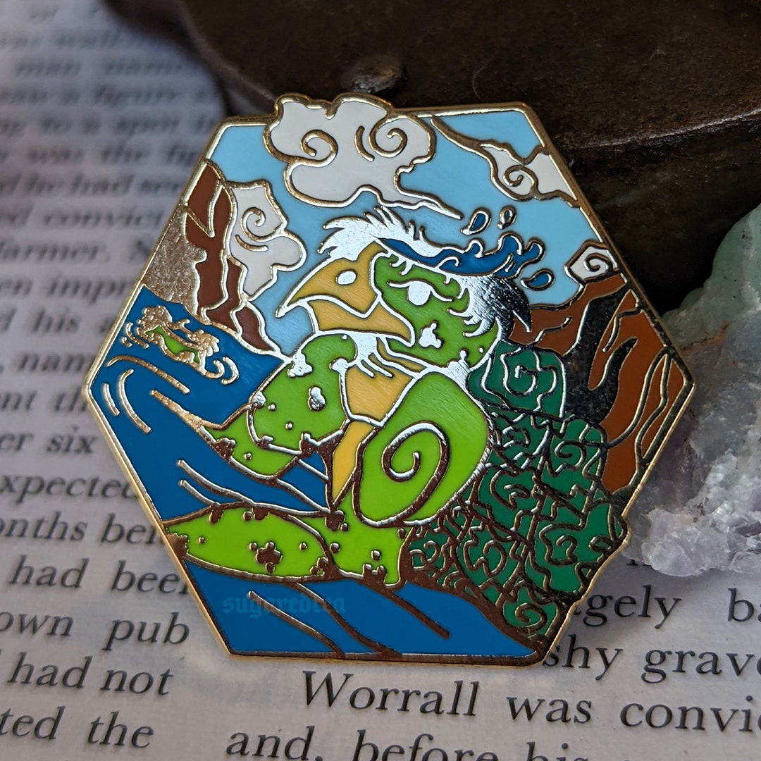 Kappa Hard Enamel Pin 1.5" Inches | Badge Pinback Cryptid Celtic ...