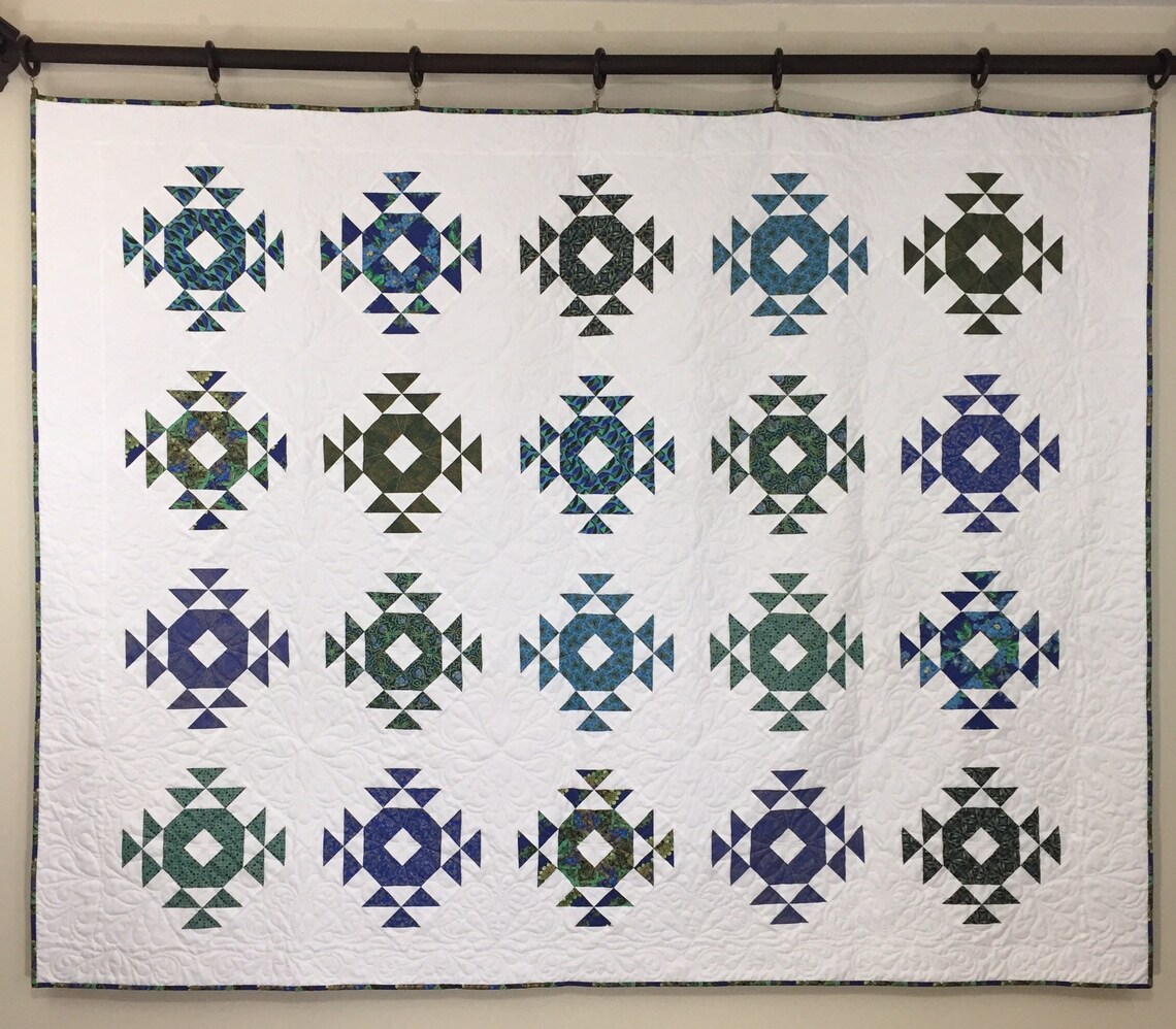 English Single Wedding Ring Quilt - Etsy