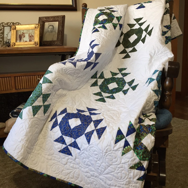 English Single Wedding Ring Quilt - Etsy