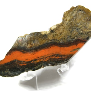 VERY RARE Myrickite (agatized & Opalized Cinnabar) Slab Specimen ...