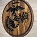 Custom Carved Bar Sign Marines Round Wood Sign Gift for Him Bar Decor ...