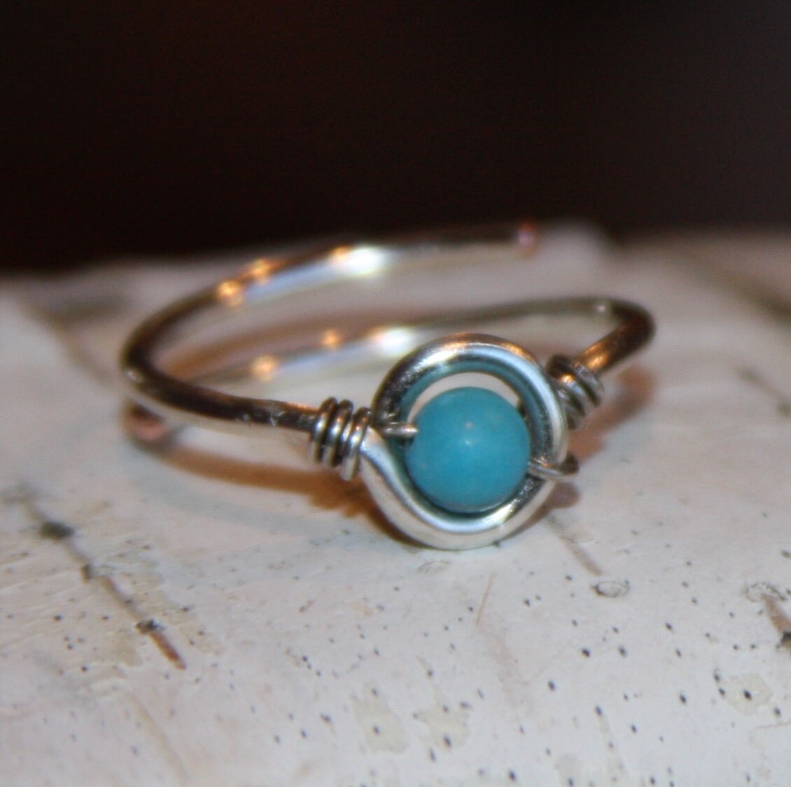 Turquoise Toe Ring, Adjustable Toe Ring, Knuckle Ring, Midi Ring ...