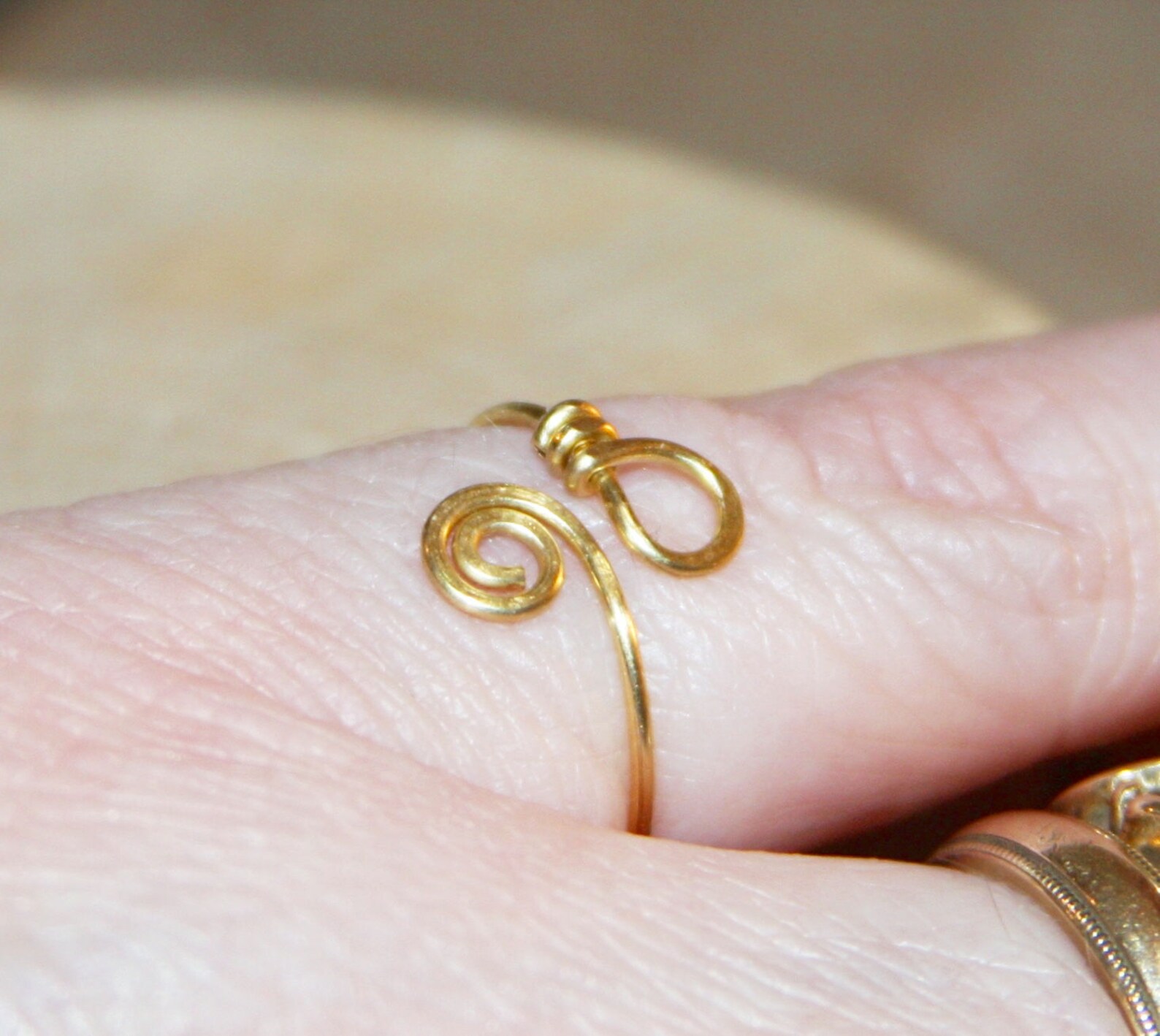 Gold Toe Ring Silver Toe Ring Boho Ring Pinky Ring Midi | Etsy