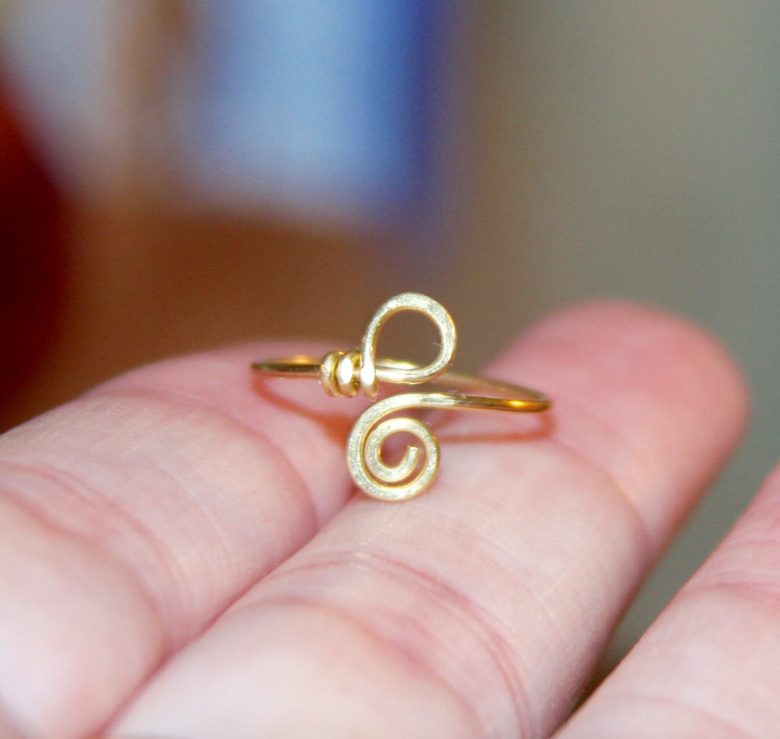 Gold Toe Ring Silver Toe Ring Boho Ring Pinky Ring Midi | Etsy