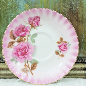 Royal Albert Radiance Series Pink Roses Brown Leaves Tinged - Etsy