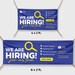Now Hiring Banner Now Hiring Signage Full Color Design Hiring Signs ...