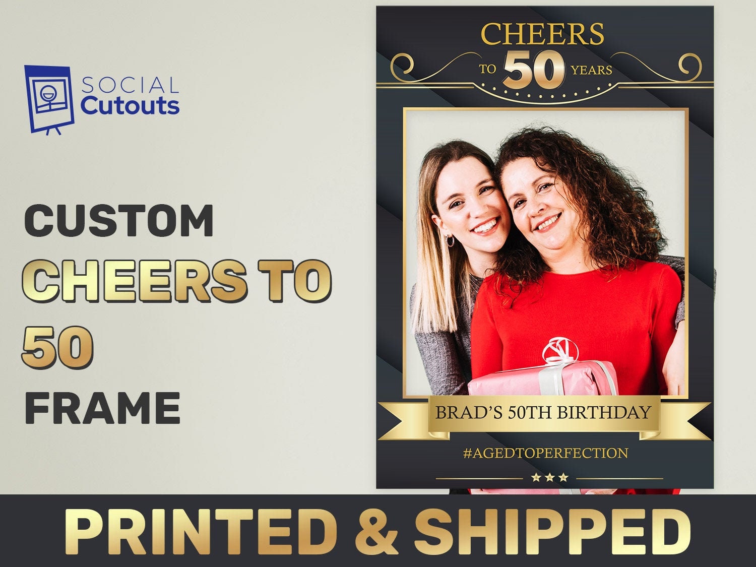 Golden Birthday Frame - Etsy