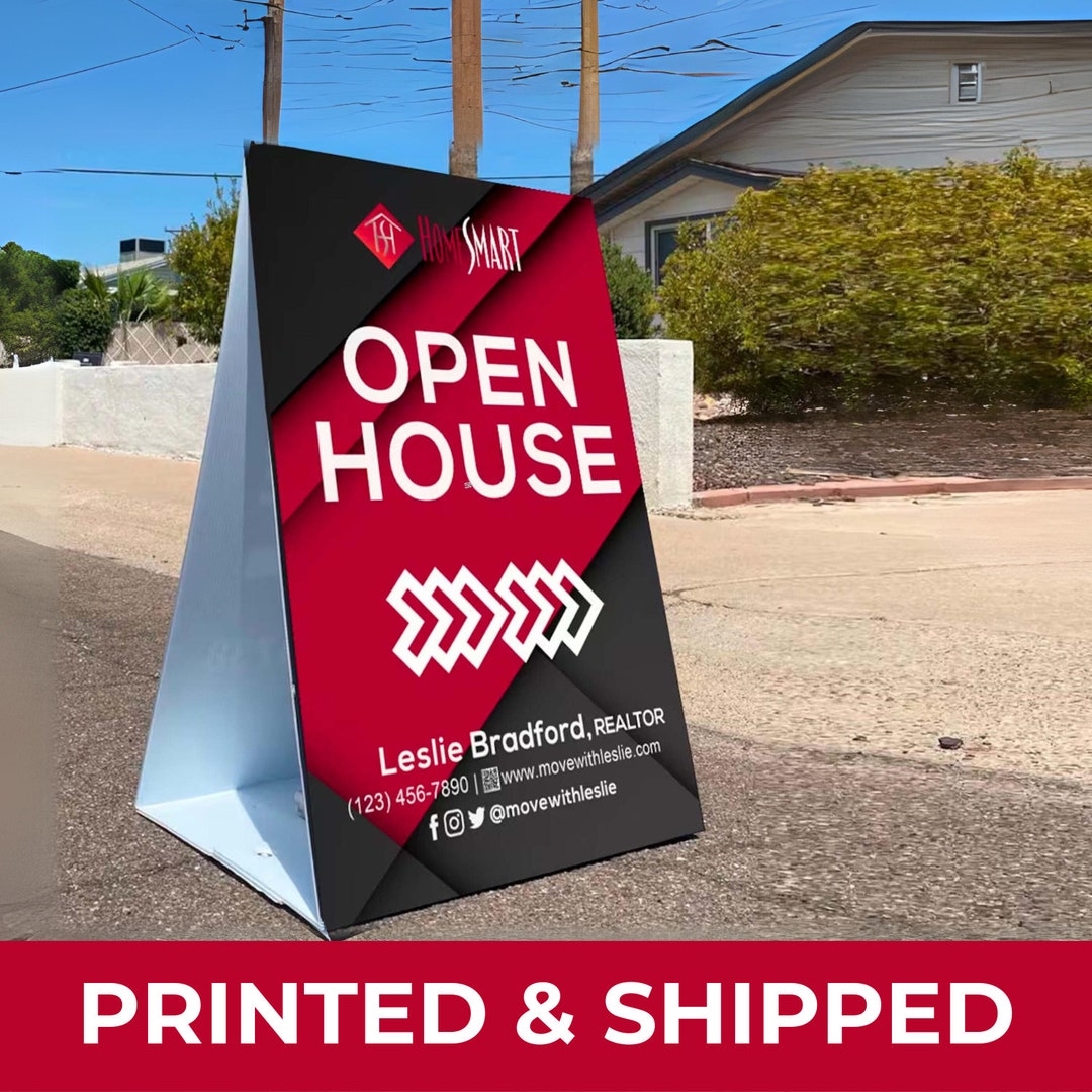Home Smart Real Estate A Frame Props Customized Realtor A-frame Sign ...