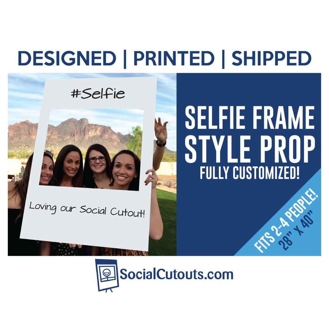 Customized Selfie Frame Personalized Printed Advertising Sign - Etsy