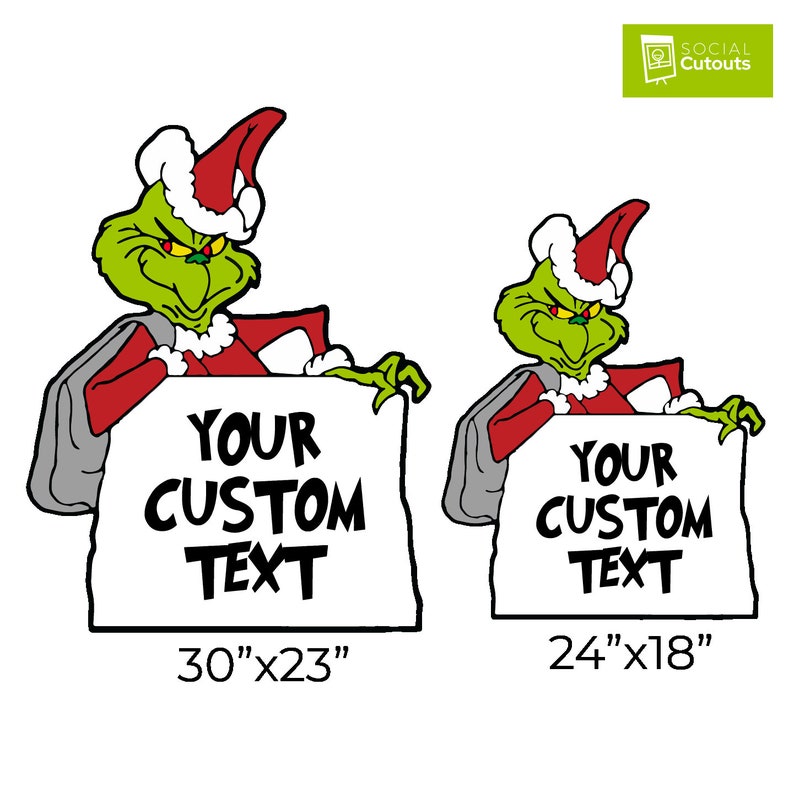 The Grinch Stand up Sign the Grinch Outdoor Christmas Decor - Etsy