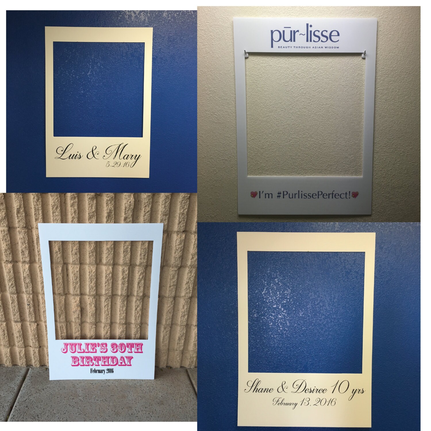 Customized Selfie Frame Personalized Printed Advertising Sign | Etsy