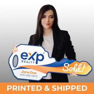 EXP Realty Real Estate Key Prop Printed Closing Key Personalized Giant ...