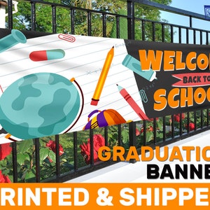 Welcome Back to School Banner Custom Banner Sign Welcome Back | Etsy