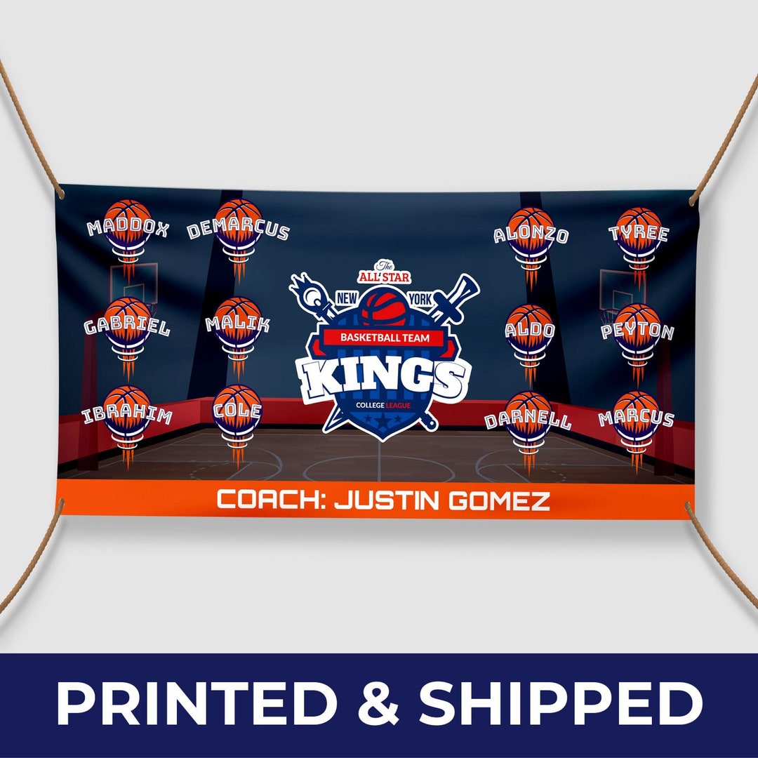 Basketball Team Banner Sports Team Banner Basketball Team Banner Little ...