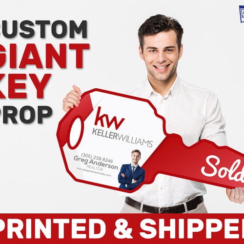 Personalized Real Estate Key Photo Prop Printed Closing Key - Etsy